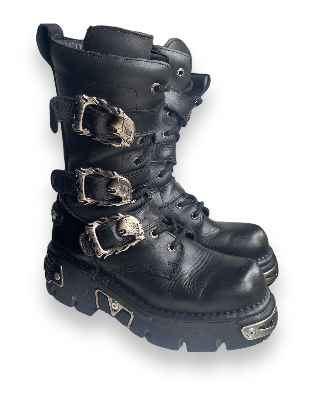 Avant Garde × New Rock × Vintage Vintage New Rock leather skull boots ...