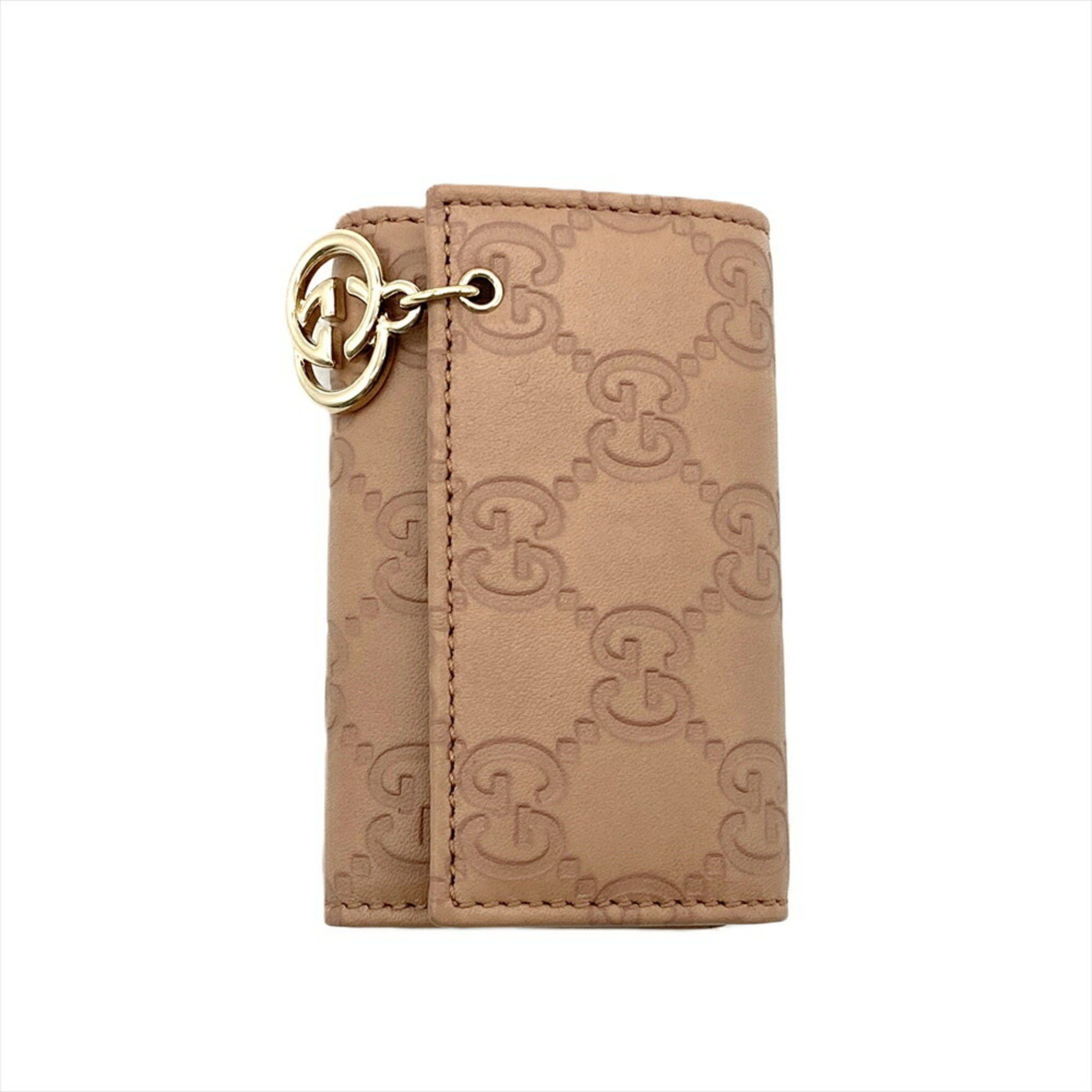 Gucci GUCCI GG PIERCE 6-ring key case Guccissima 212111・0416 Beige ...