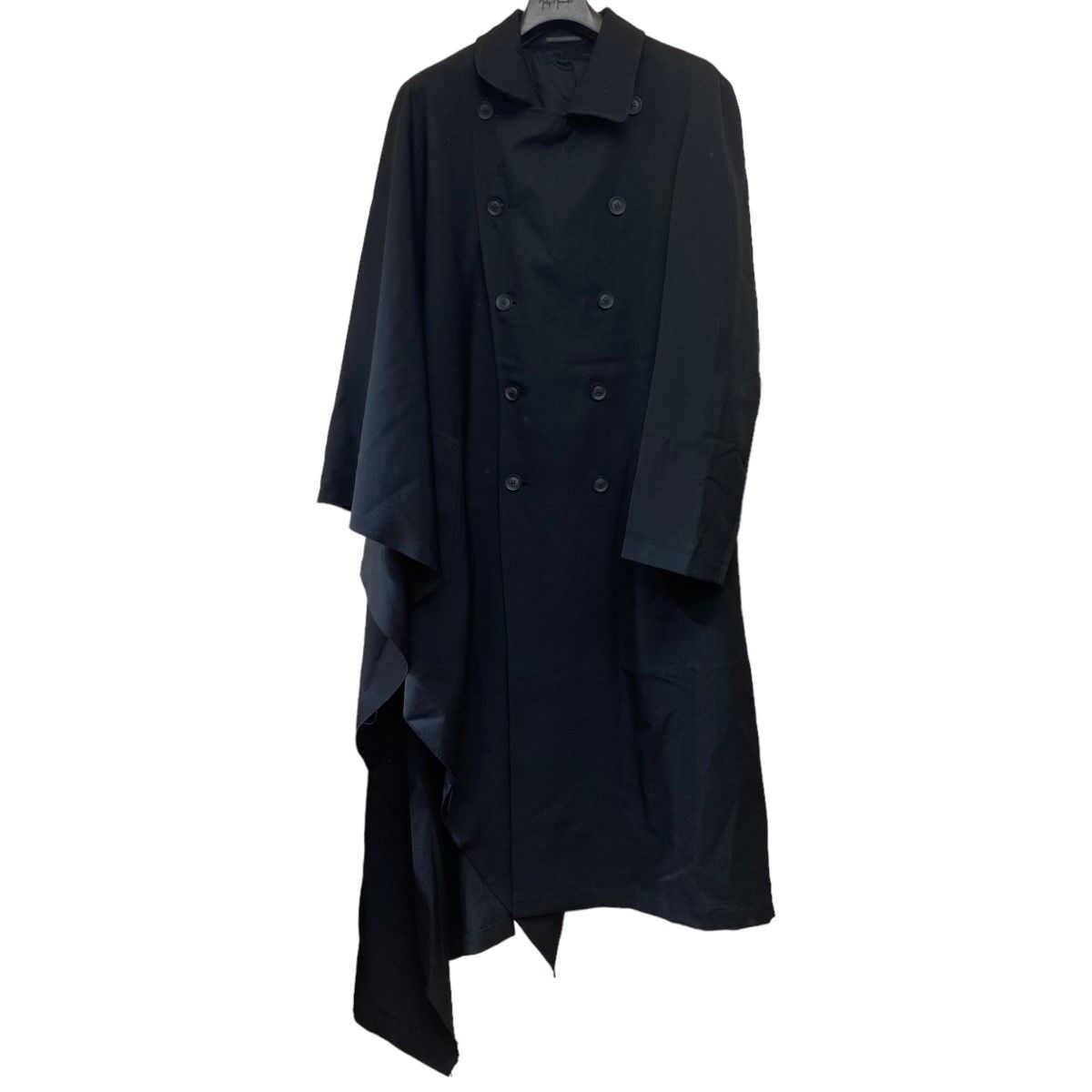 Yohji Yamamoto YOHJI YAMAMOTO pour homme right cloak gabardine WCT coat ...