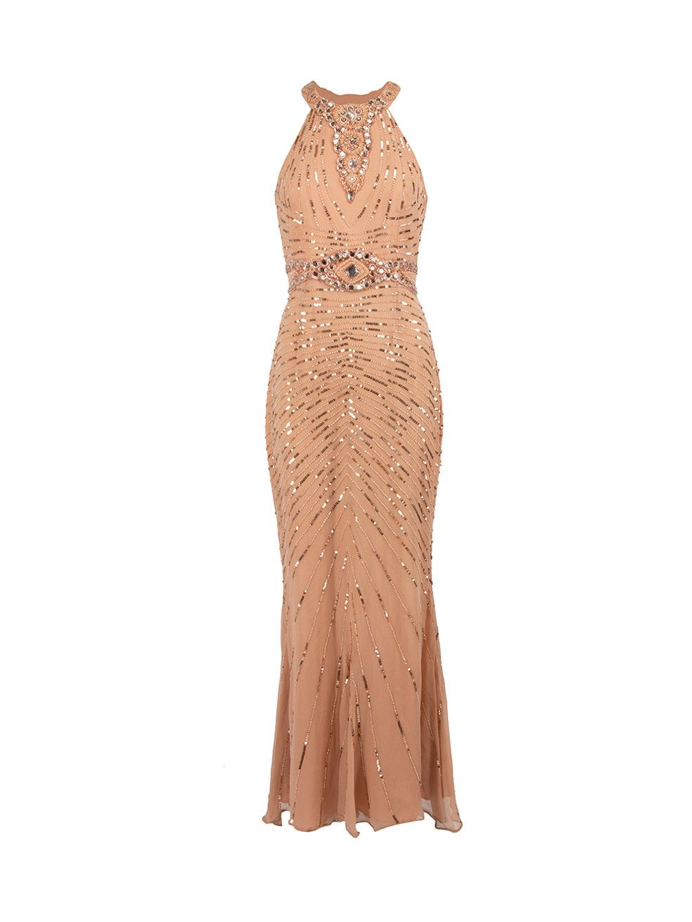 RACHEL GILBERT Pink Embellished Maxi Gown | Grailed