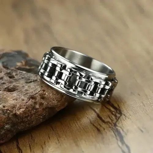 Vintage Mens Spinner Center Curb Chain Rings | Grailed
