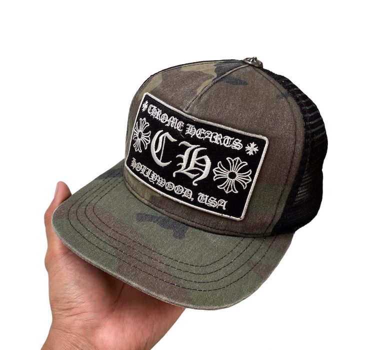 Chrome Hearts Rare Chrome Hearts Hat/caps camo and black | Grailed
