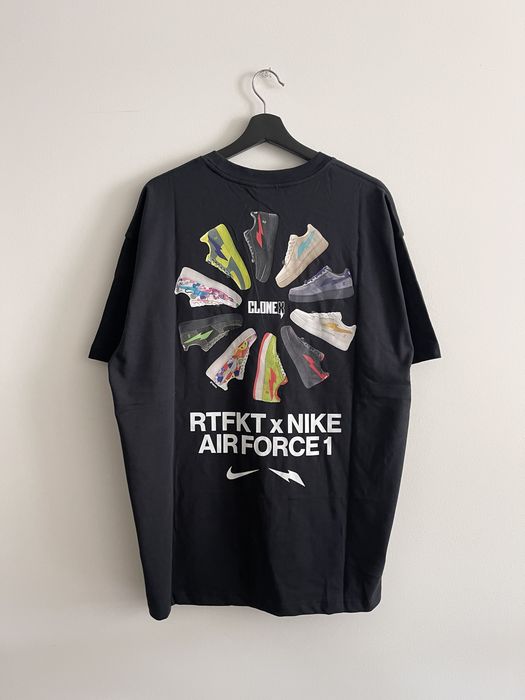 Nike Takashi Murakami x Nike x RTFKT Air Force 1 Rotations Tee | Grailed