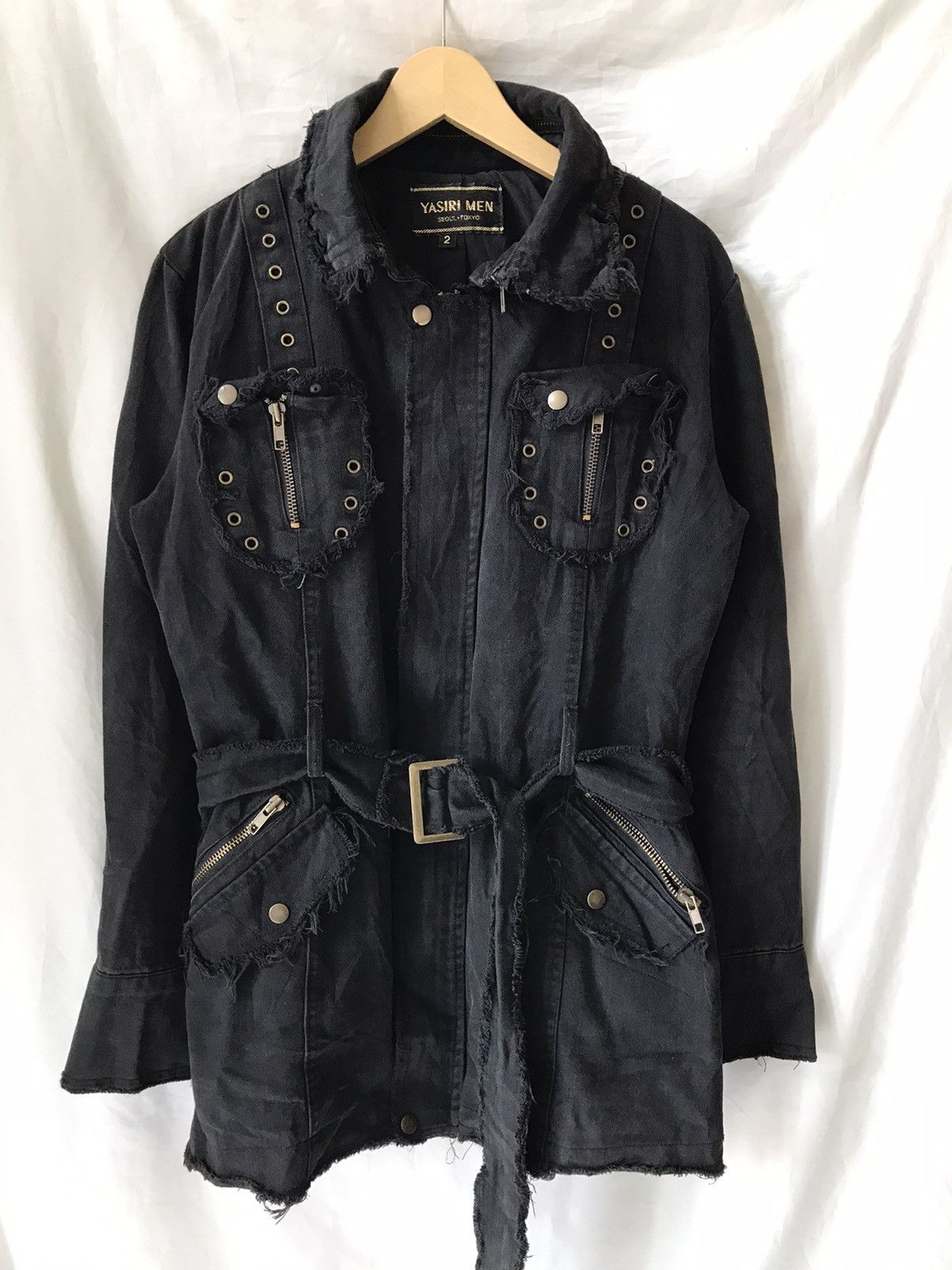 14th Addiction × Japanese Brand × KMRii Bondage Gomb Racer Jacket ...