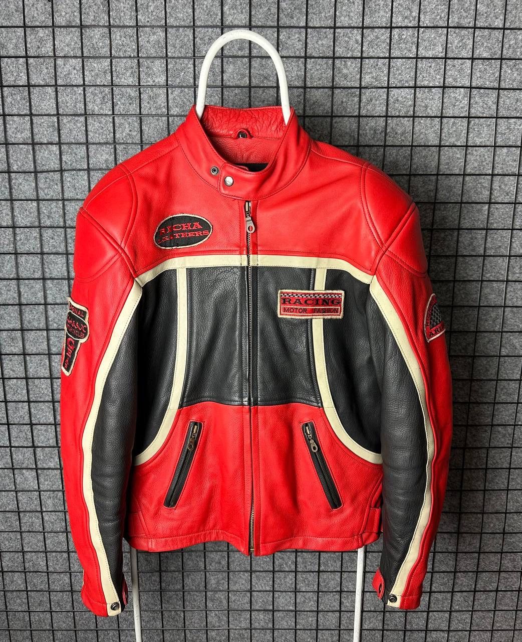 Genuine Leather Richa racing motorcycle leather jacket size Large | Grailed