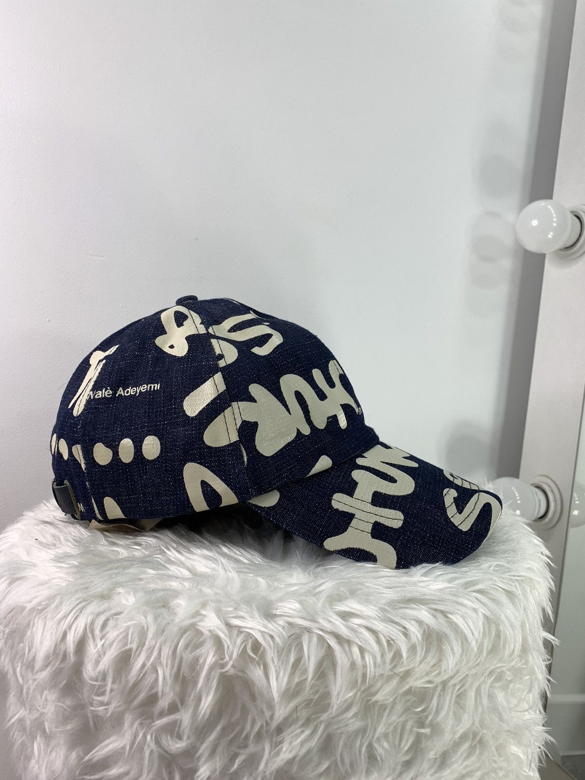 Other × Streetwear Wale Adeyemi Graffiti Cap B-side Denim Blue Rare ...