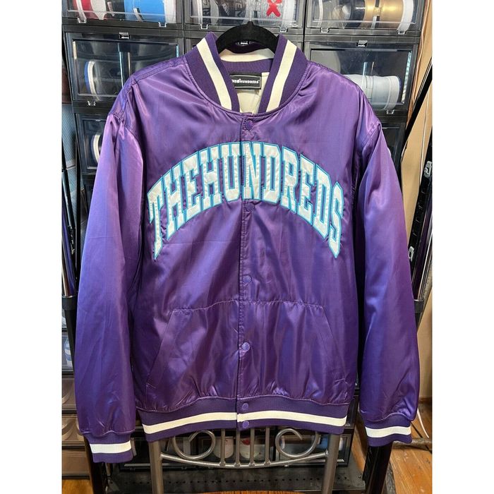 The Hundreds The Hundreds Bomber Jacket Purple Long Sleeve Mens X Large ...