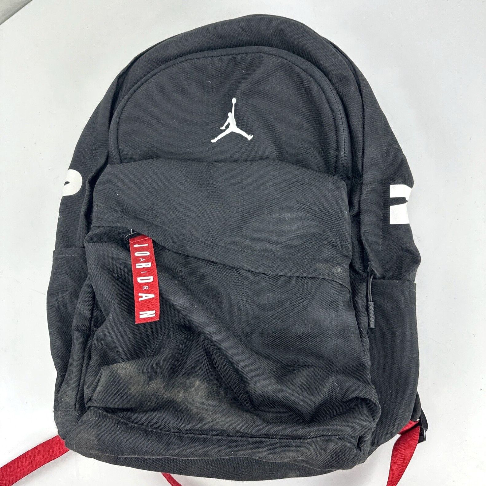 Jordan Brand Air Jordan Backpack Book Bag Black White Red | Grailed