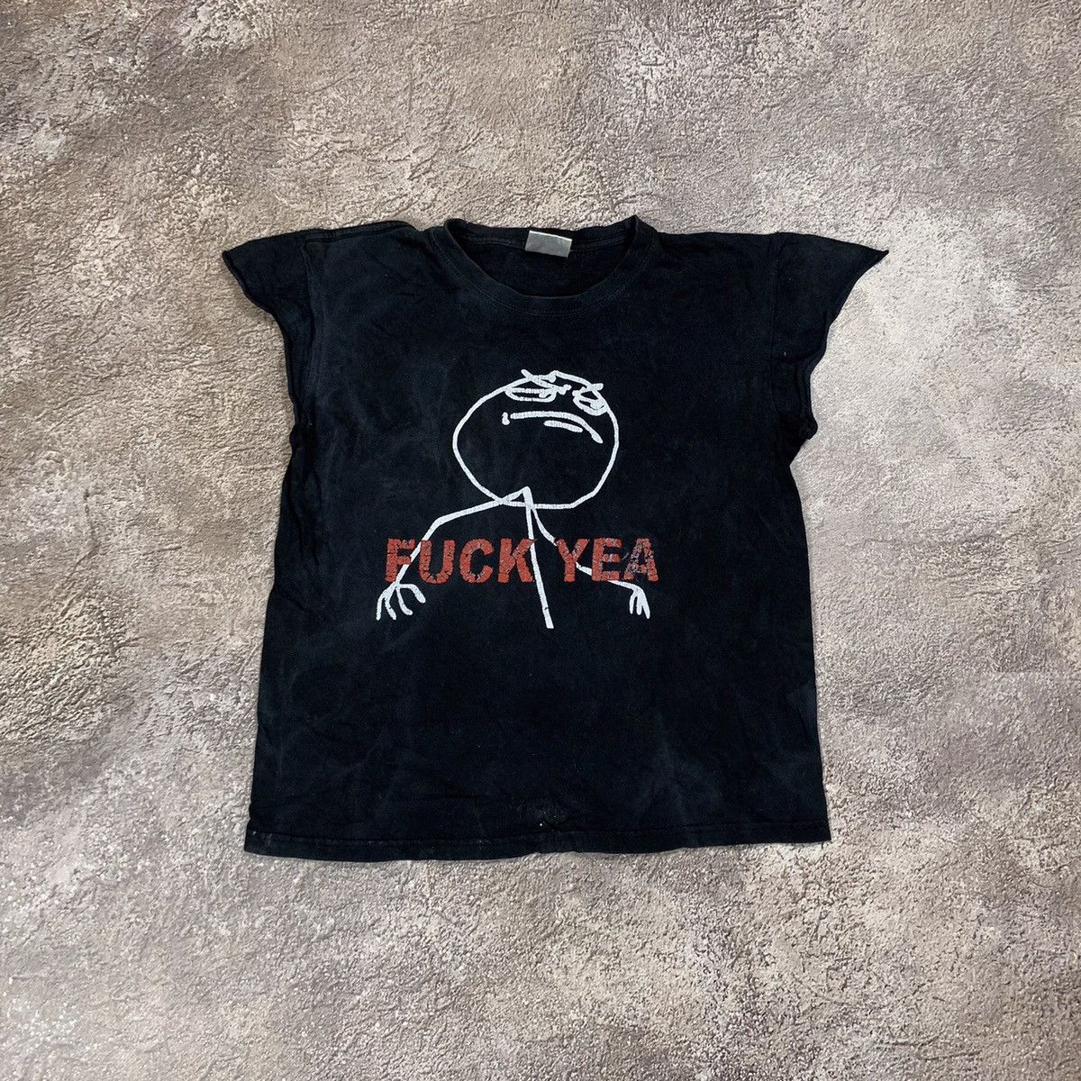 Humor × Streetwear × Vintage VINTAGE HUMOR TROLL FACE TANK-TOP FUCK YEA ...