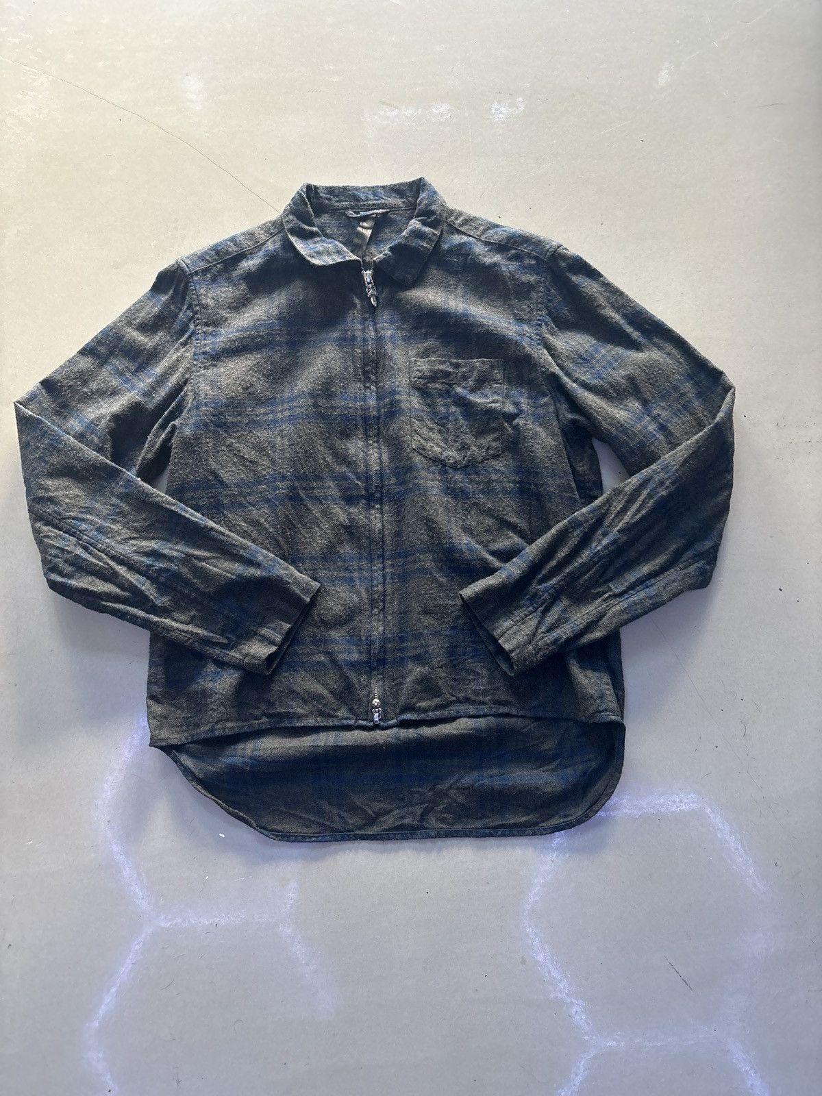 Chrome Hearts Chrome Hearts Zip Up Flannel | Grailed