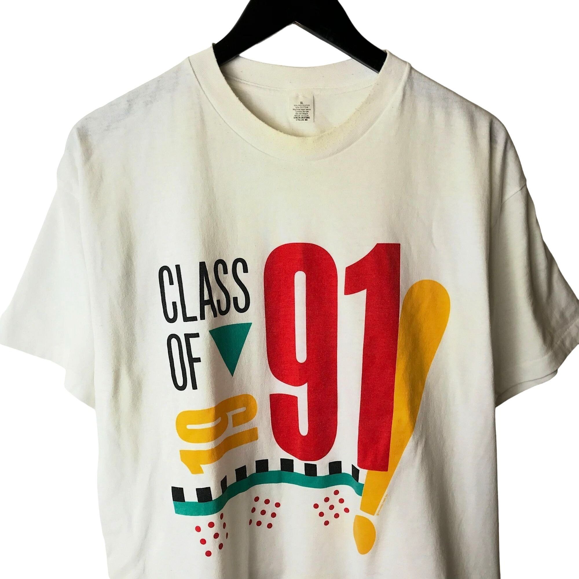 Streetwear × Vintage Vintage Class Of 1991 T Shirt 90s Single Stitch ...