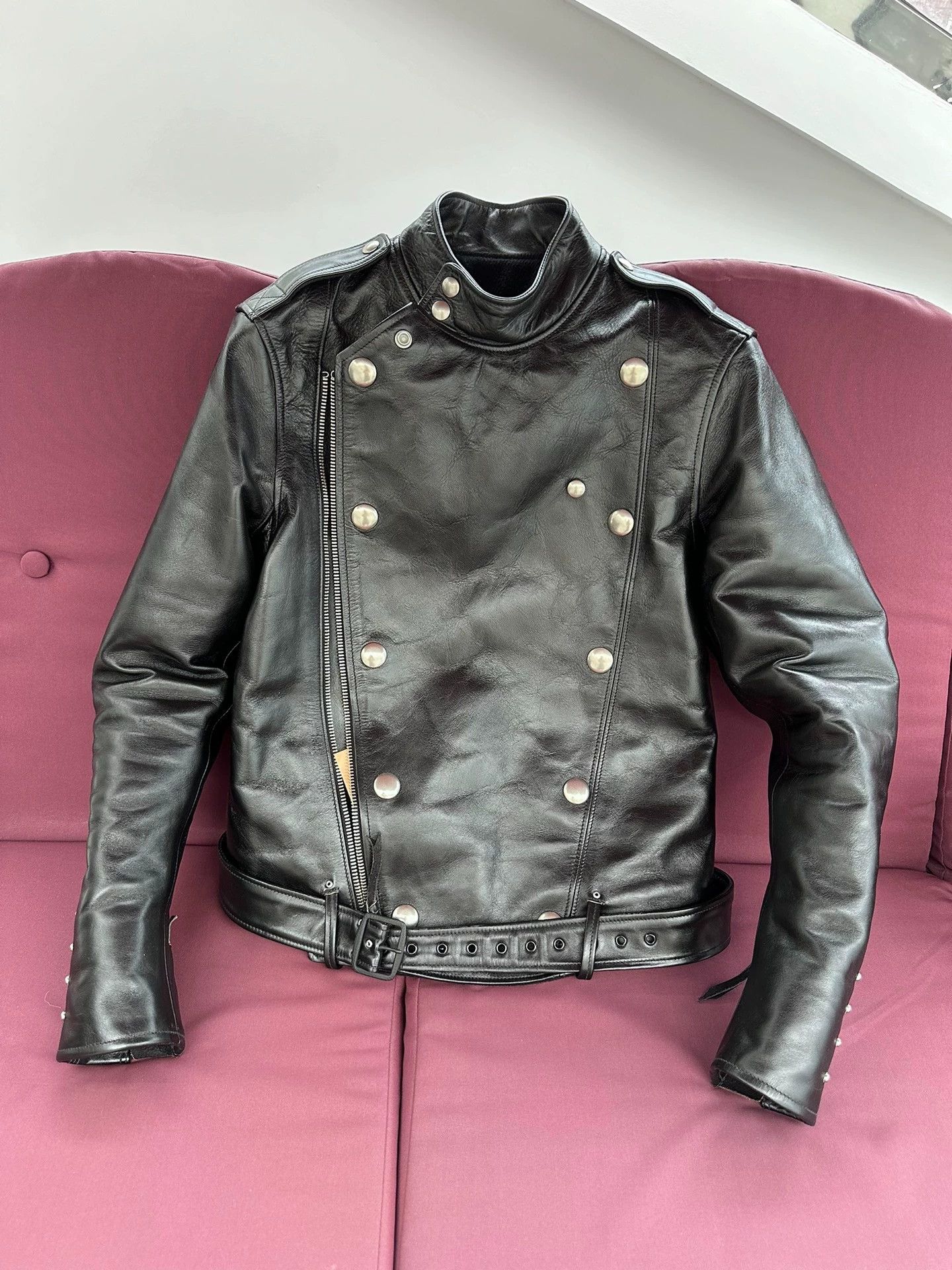 Freewheelers Freewheelers Pig milk motorcycle horse leather jacket ...