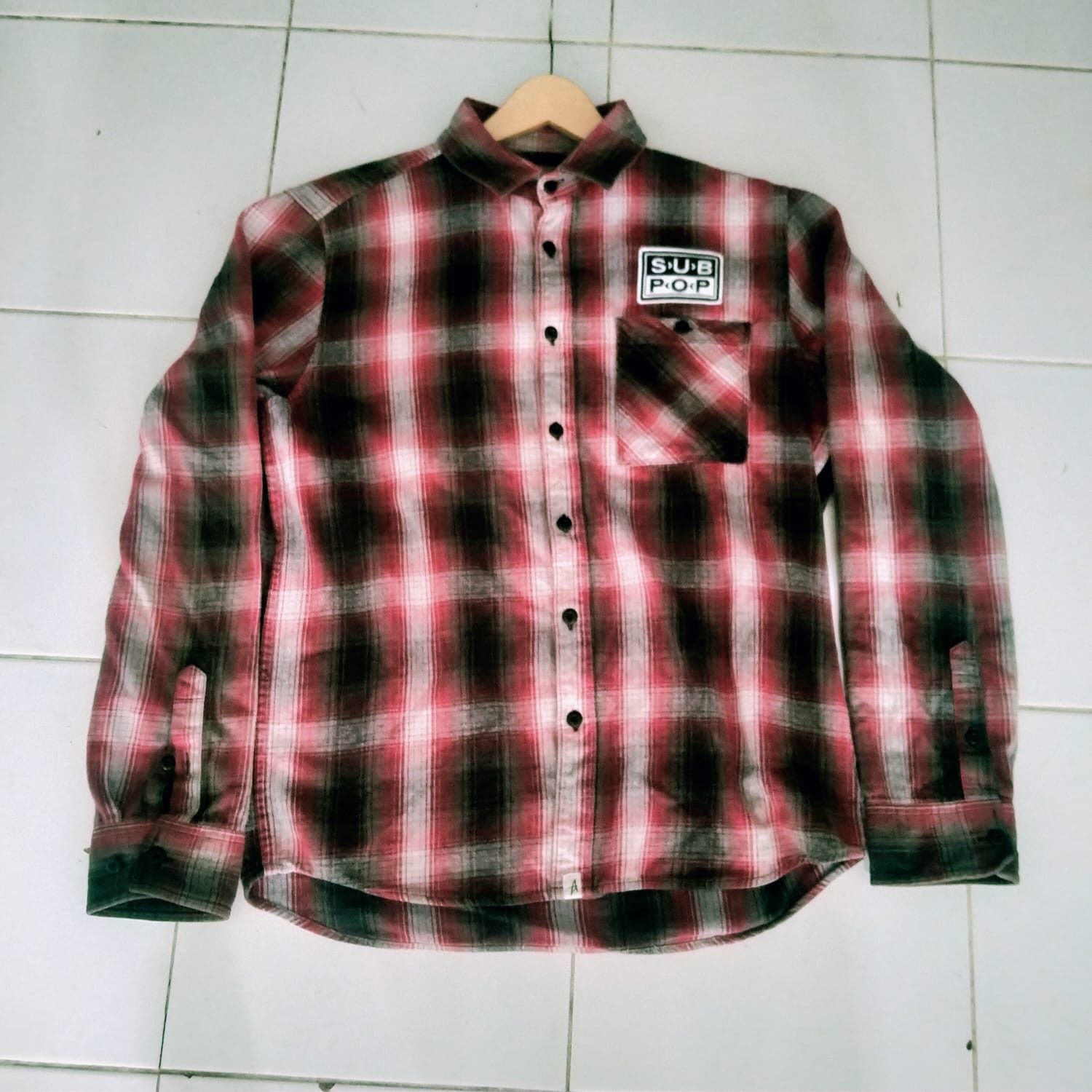 Altamont Limited Edition Sub Pop x Altamont Logo Patch Flannel | Grailed