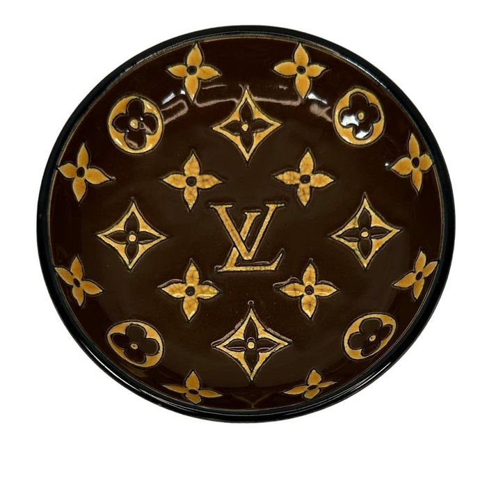 Louis Vuitton Louis Vuitton Vintage Ashtray Monogram Longwy Bowl Dish ...