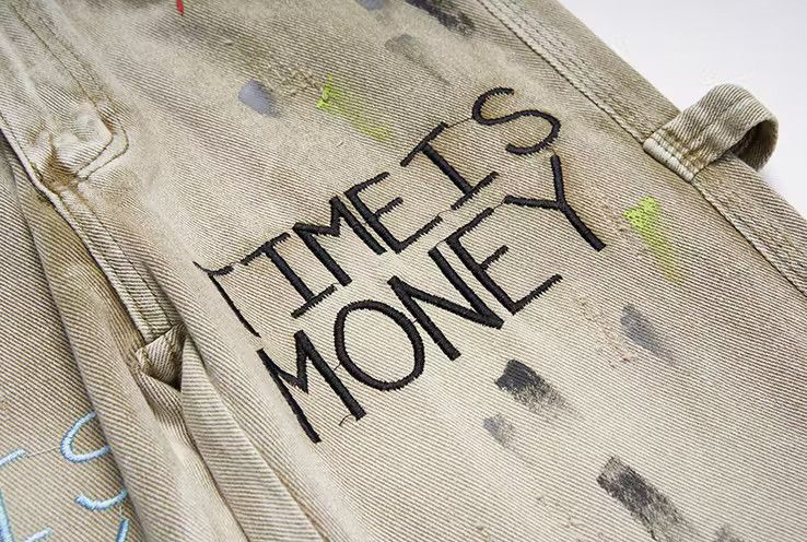 Vintage Time is Money Denim Jeans | Grailed