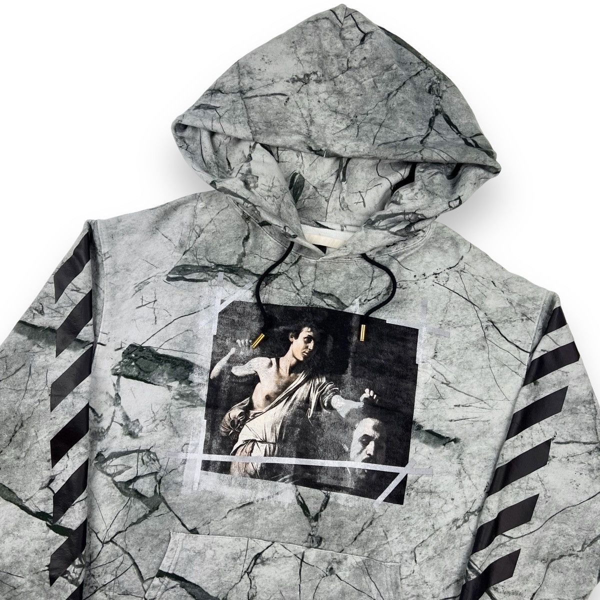 Off-White Off-White Caravaggio Marble Hoodie | Grailed