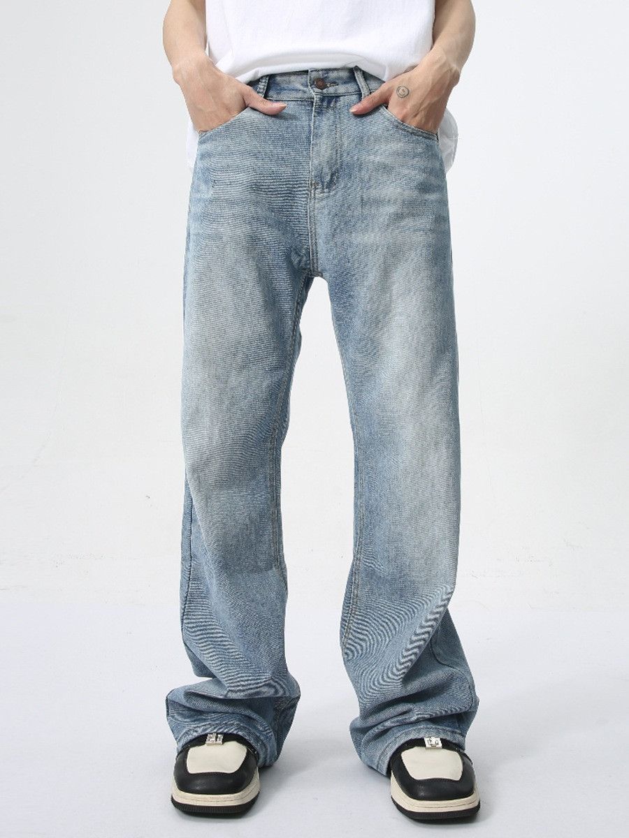 Jean × Streetwear Blue Stacked Denim Jeans | Grailed