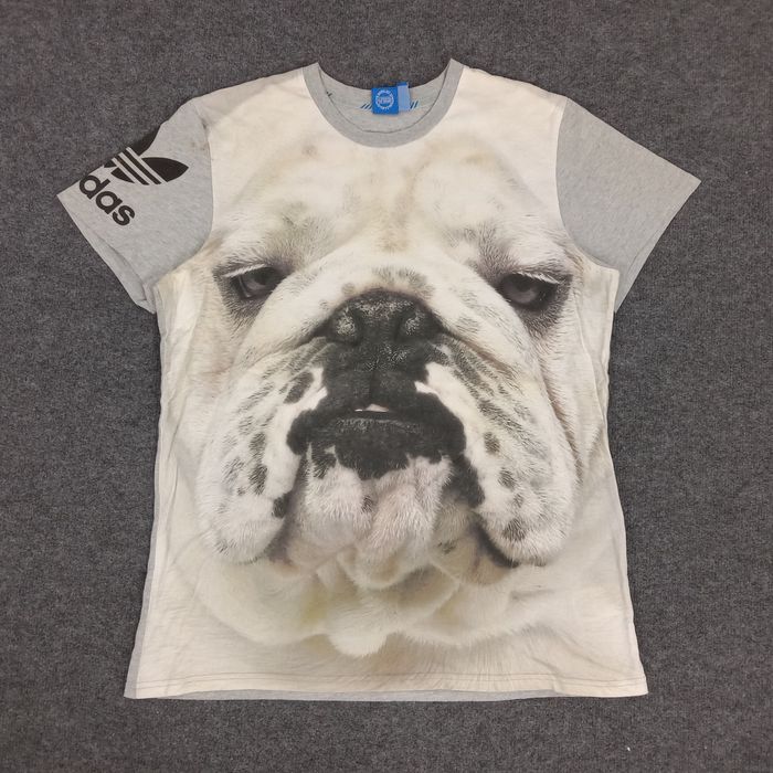 Adidas Adidas Blue Tag Bulldog Design Tshirt | Grailed