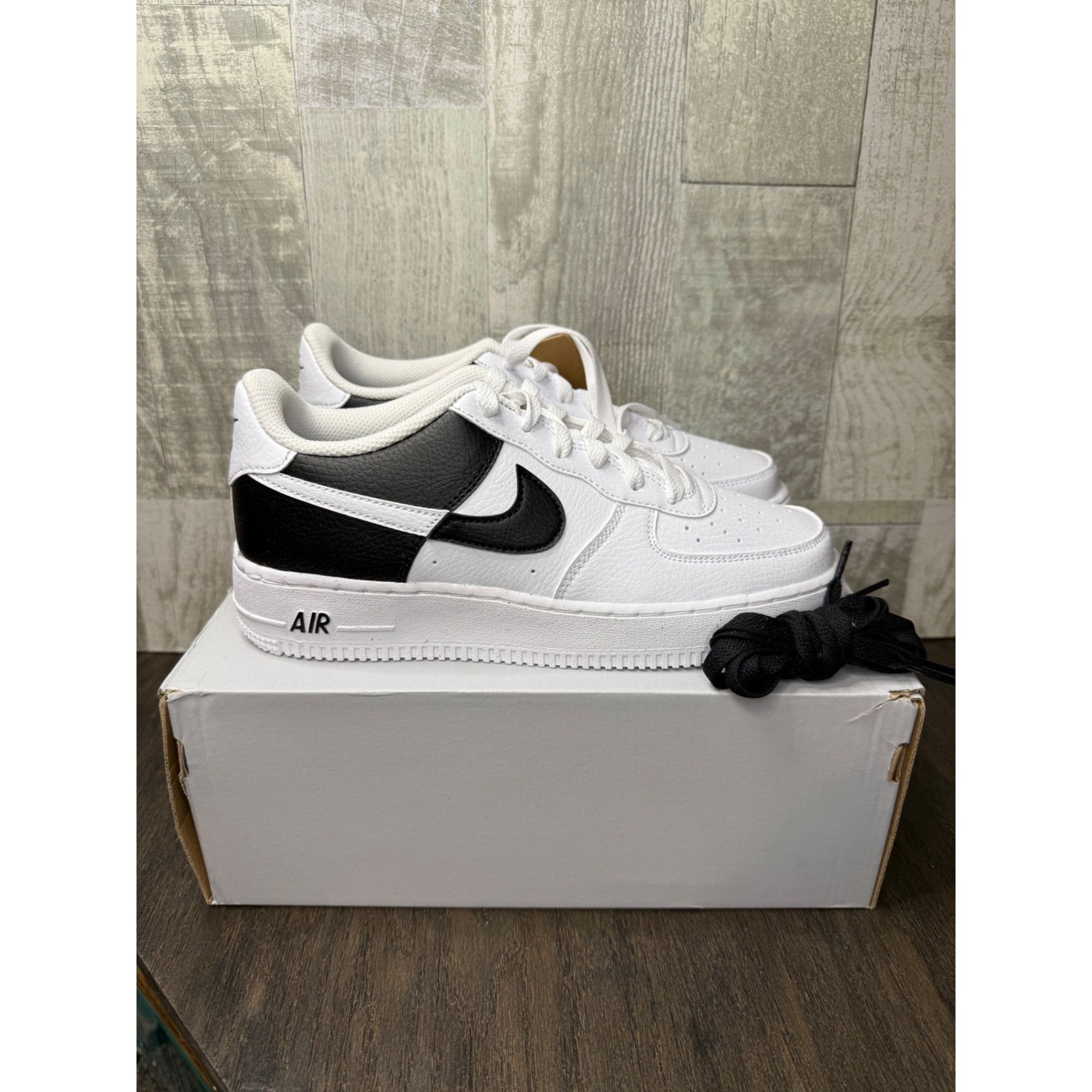 Nike Size 6.5Y Nike Air Force 1 "Split - White Black" Brand New | Grailed