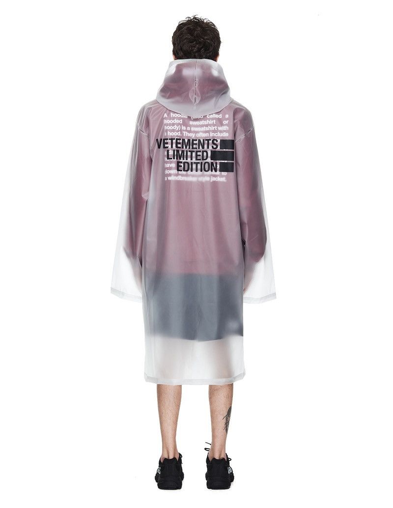 Vetements Vetements Limited Edition transparent raincoat | Grailed
