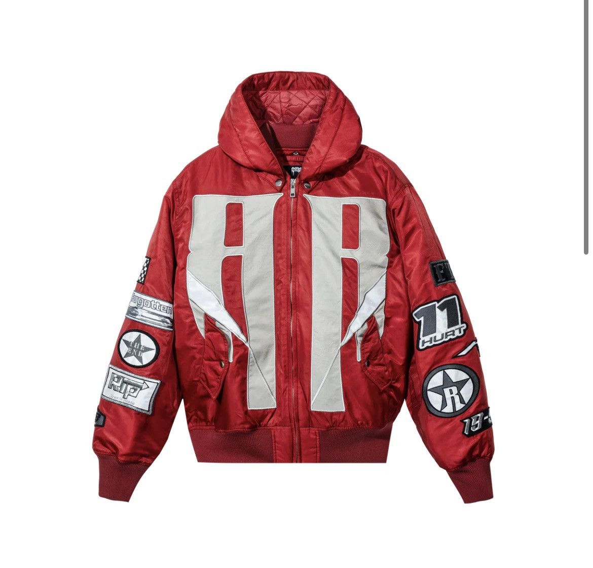 Revenge Revenge Double R hooded bomber jacket *NEW* | Grailed