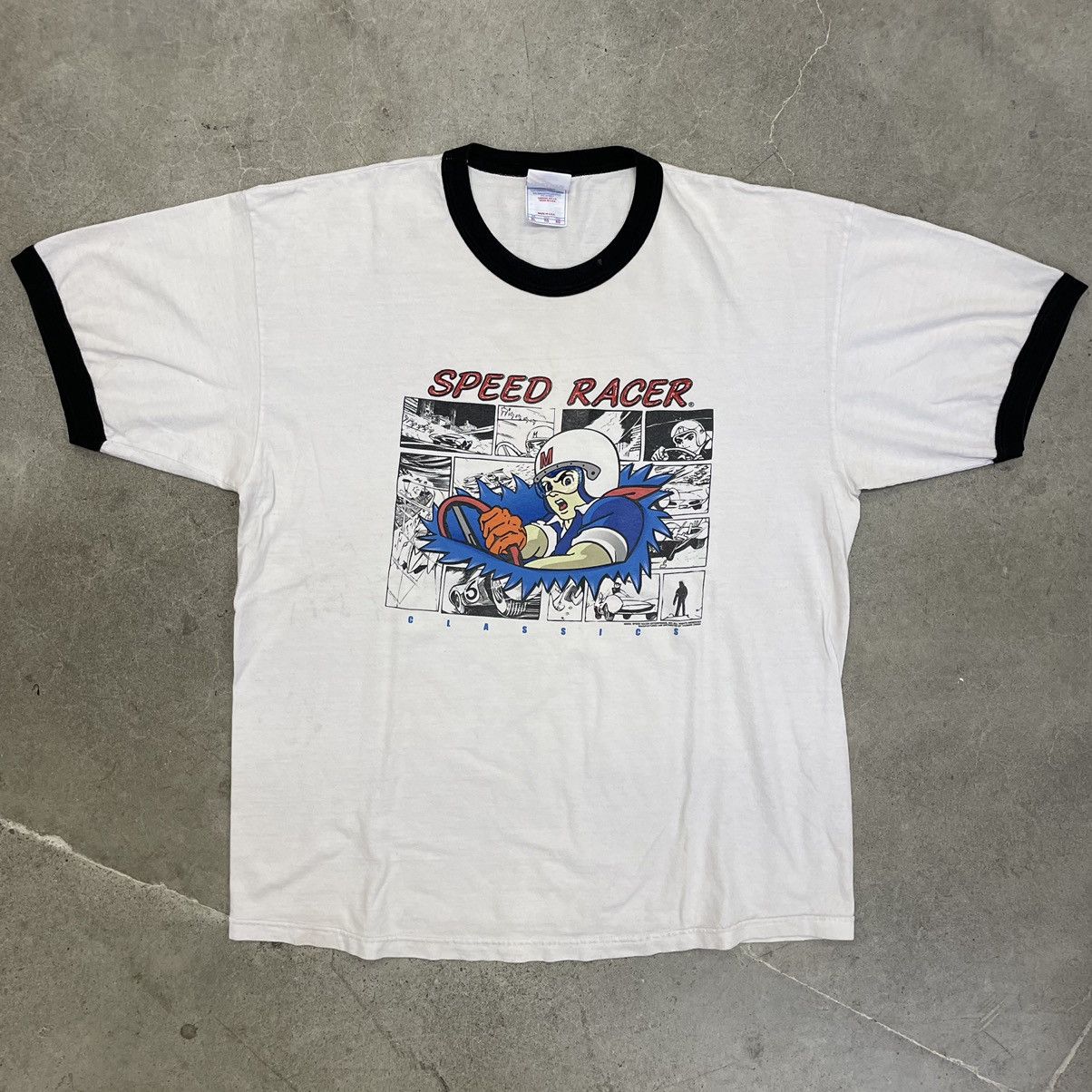 Streetwear × Vintage Vintage Speed Racer 2002 madeUSA ringer tee 100 ...