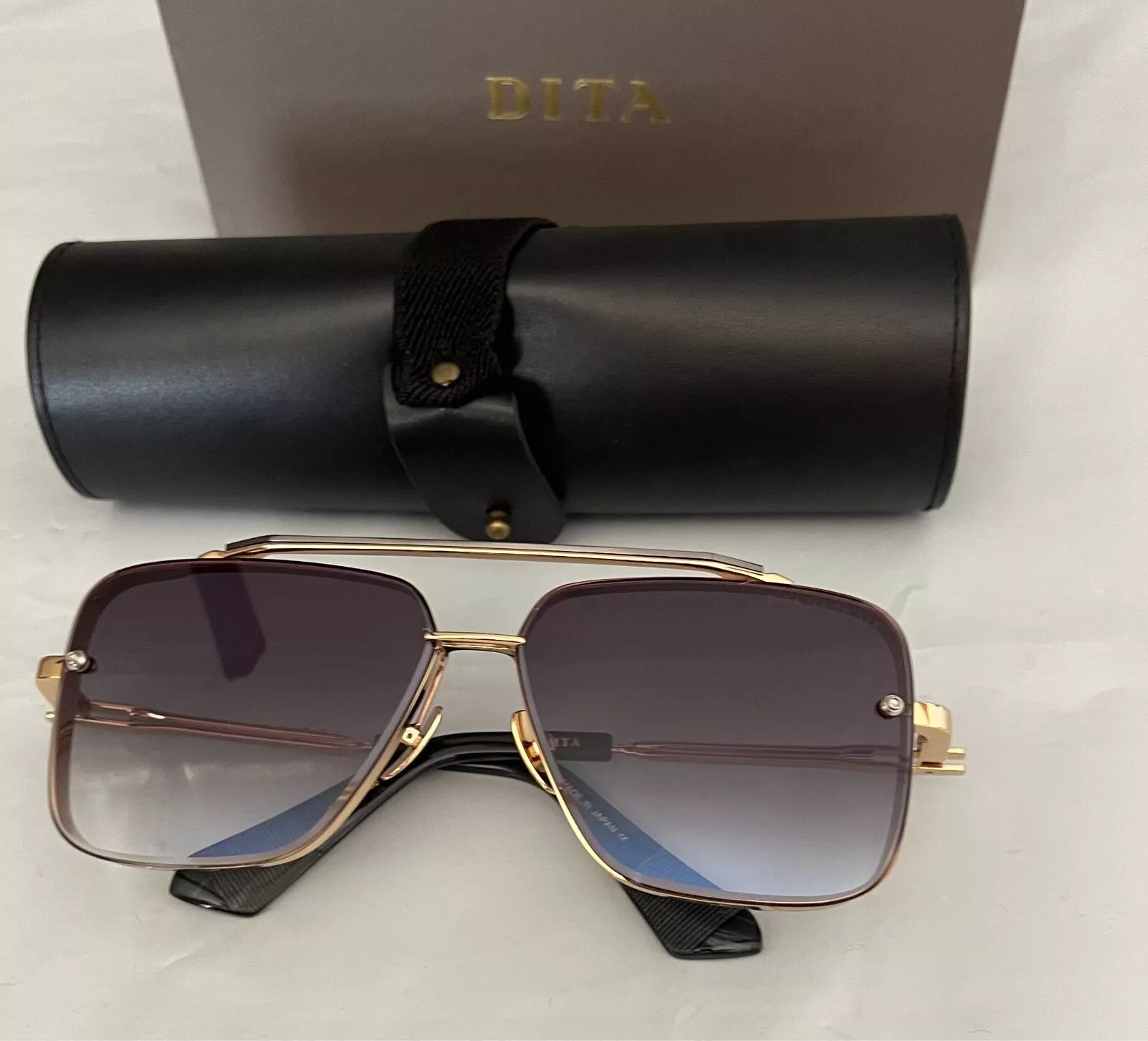 Dita DITA MACH SIX With Case Gold Black Grey lenses | Grailed