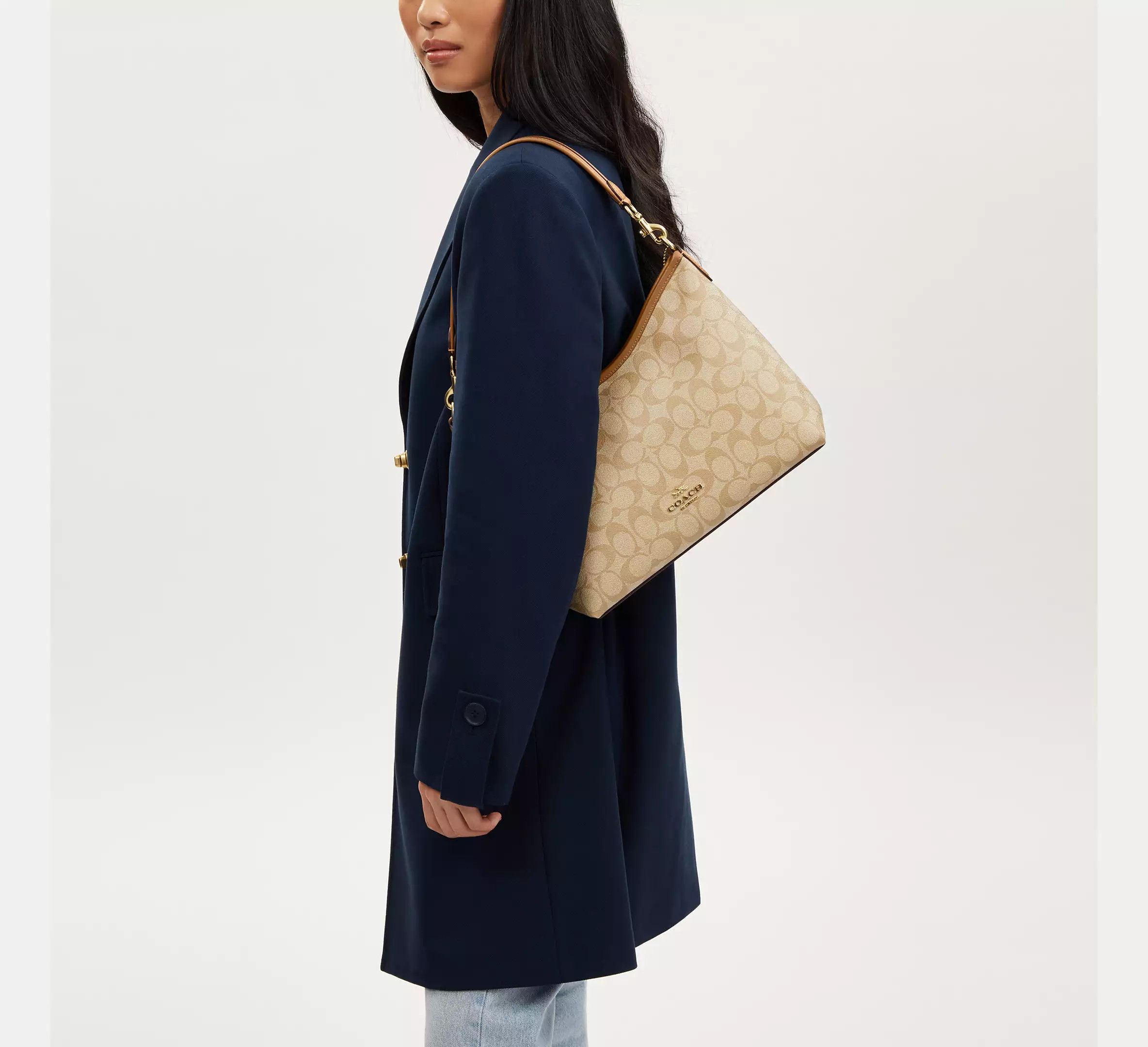 Coach Laurel Shoulder Bag In Signature Canvas CR149 | Grailed