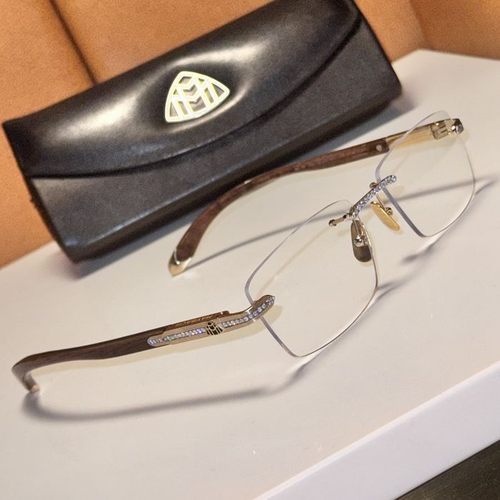 Maybach Eyewear Maybach 💎Factory VVS Diamond💎 Symphony Rimless Glasses ...