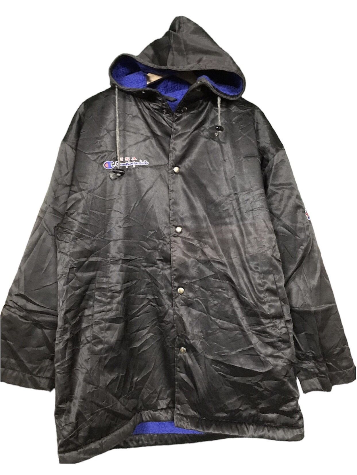 Champion × Sportswear Champion Long Jaket Snap Button | Grailed