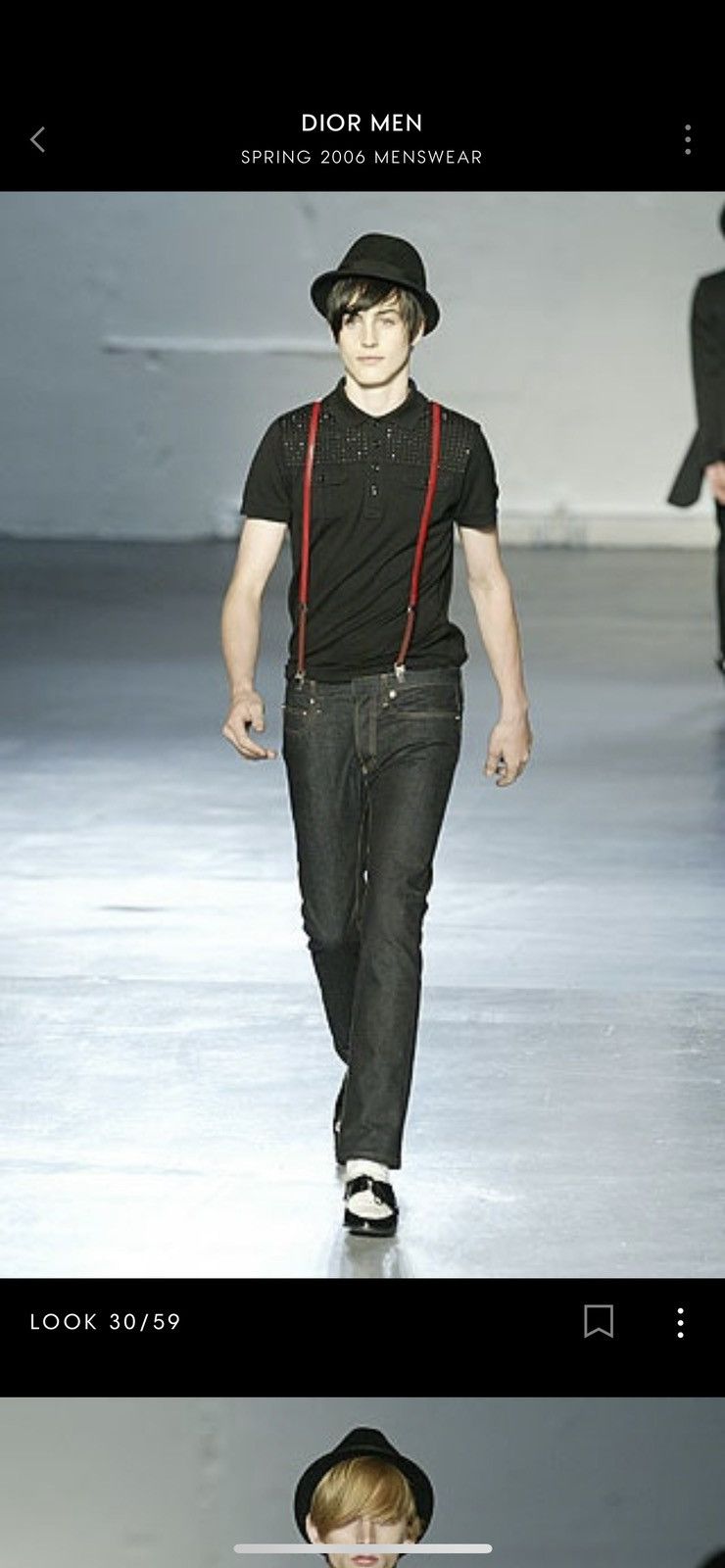 Dior × Hedi Slimane Dior Homme SS06 Rhinestone Polo | Grailed