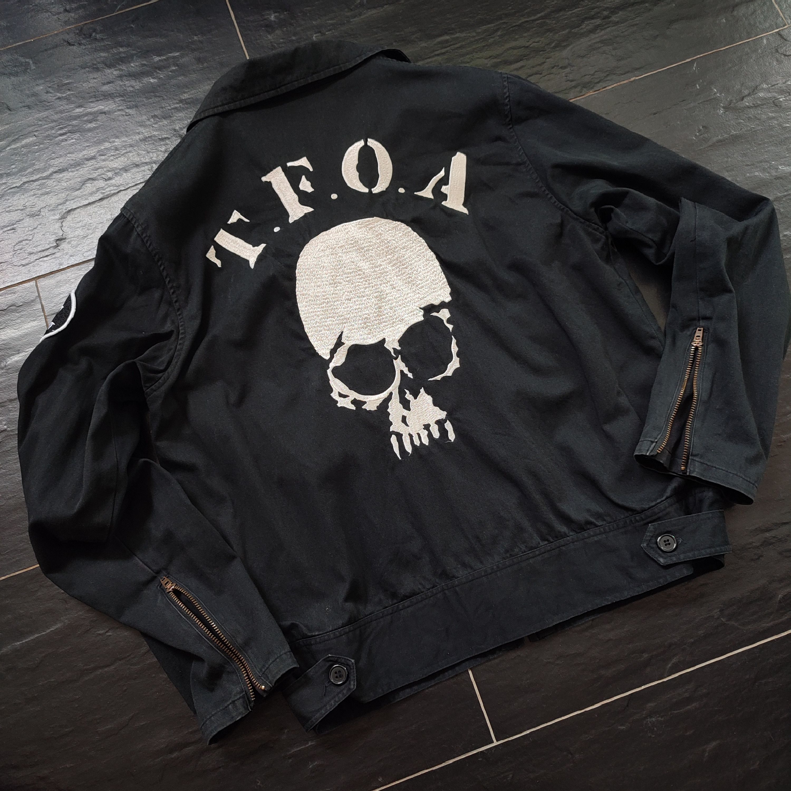 Archival Clothing THE FRONT OF ARMAMENT TFOA WORK SHIRT CROWS CROPPED ...
