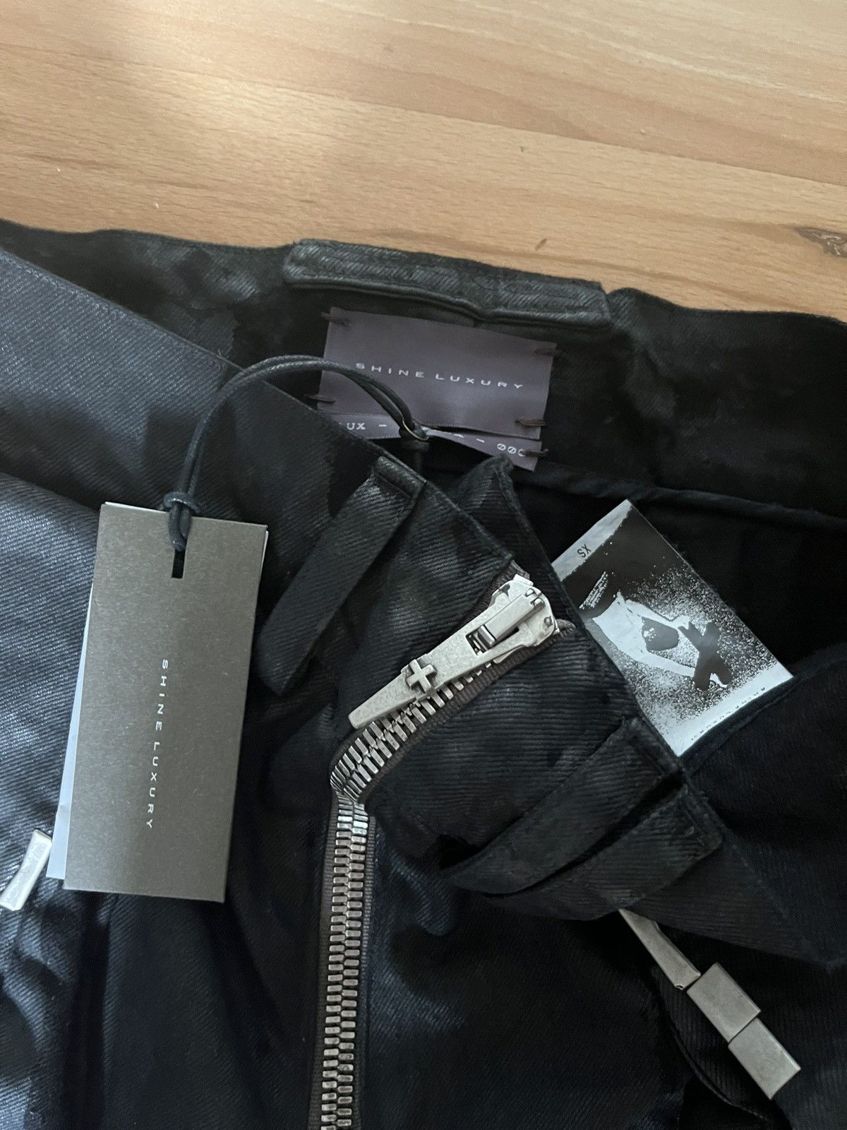 Shine Luxury GATSO layered motocargo pants | Grailed