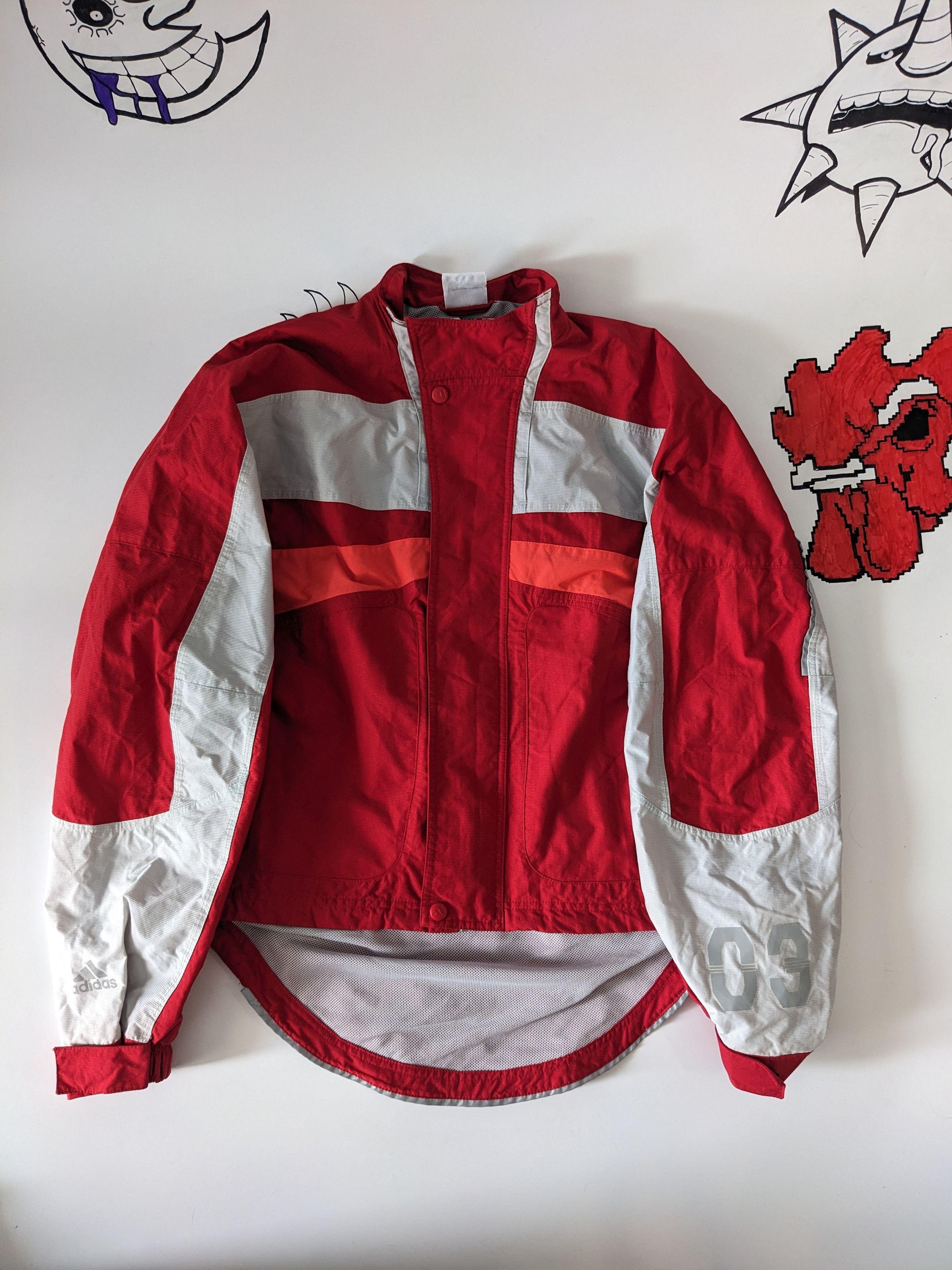 Adidas Vintage Adidas reflective racing jacket | Grailed