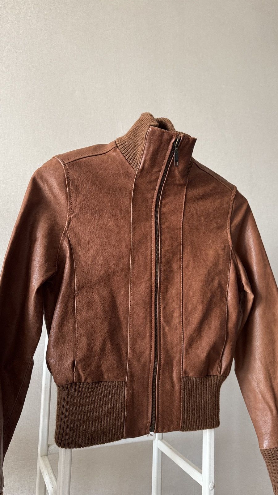 Genuine Leather × Leather Jacket × Schott Mocha Mousse Vintage Leather ...