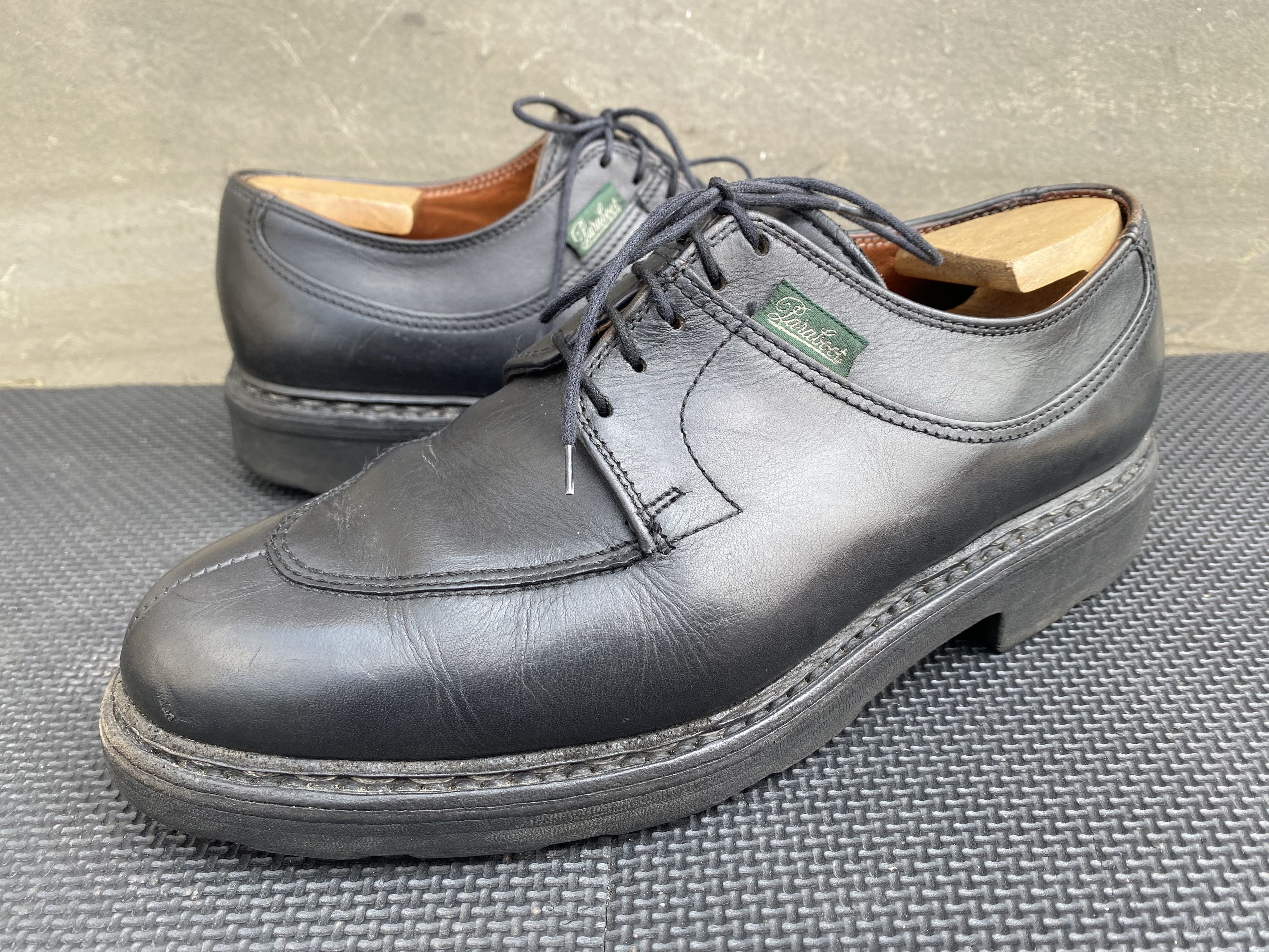 Paraboot Paraboot Avignon Griff Men's Black Leather Derby Shoes | Grailed