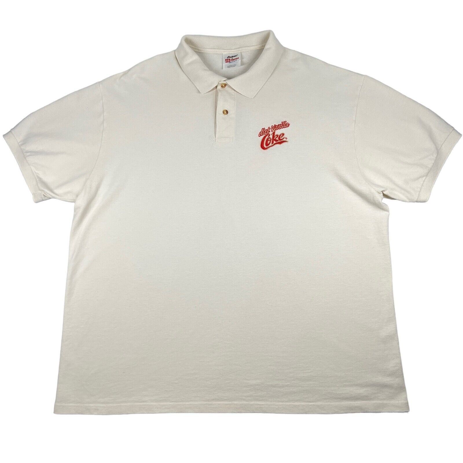 Coca Cola Coca-Cola Polo Shirt Men XL VINTAGE Diet Vanilla Coke 90's M ...