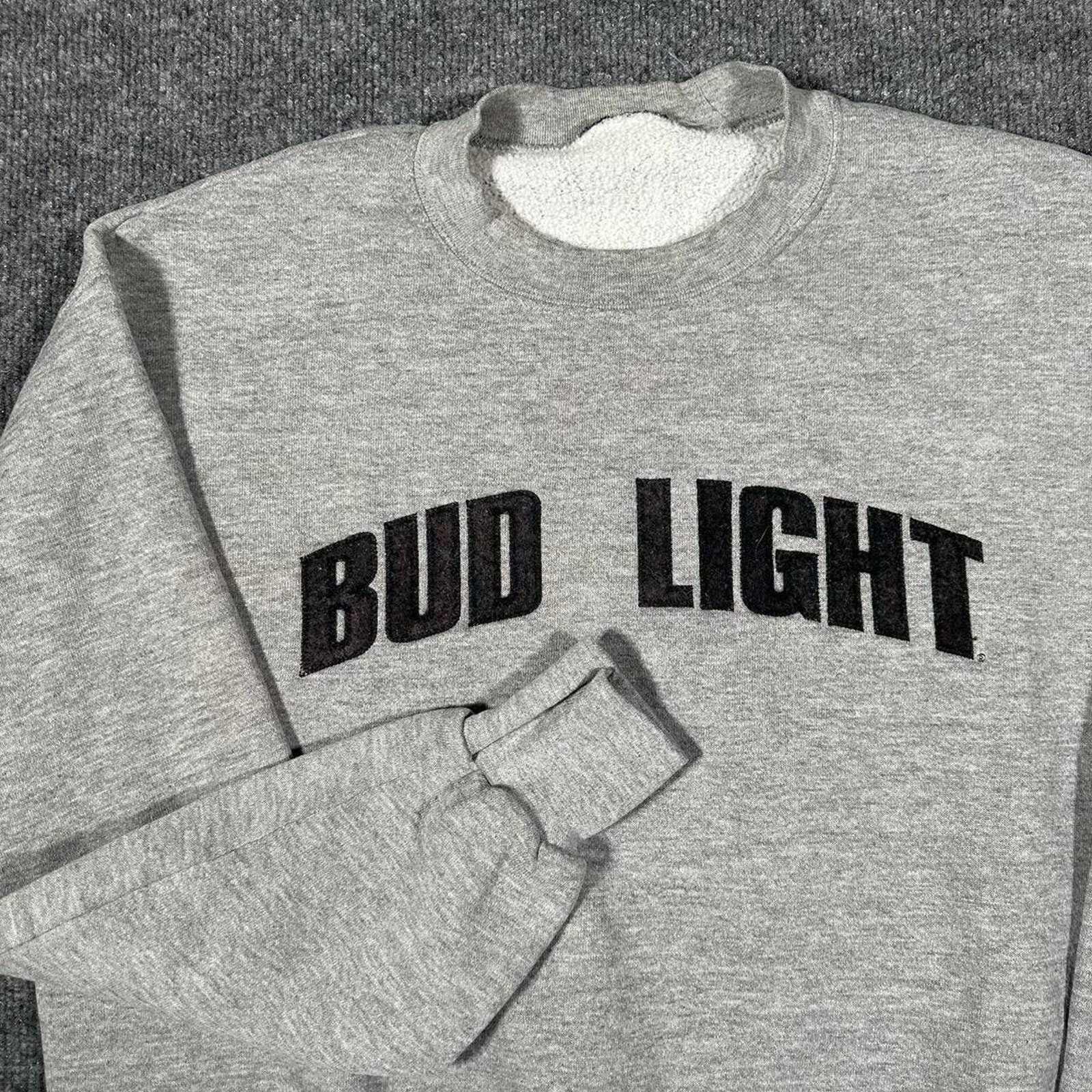 Budweiser × Vintage Vintage Bud Light Sweatshirt Alcohol Beer Promo ...