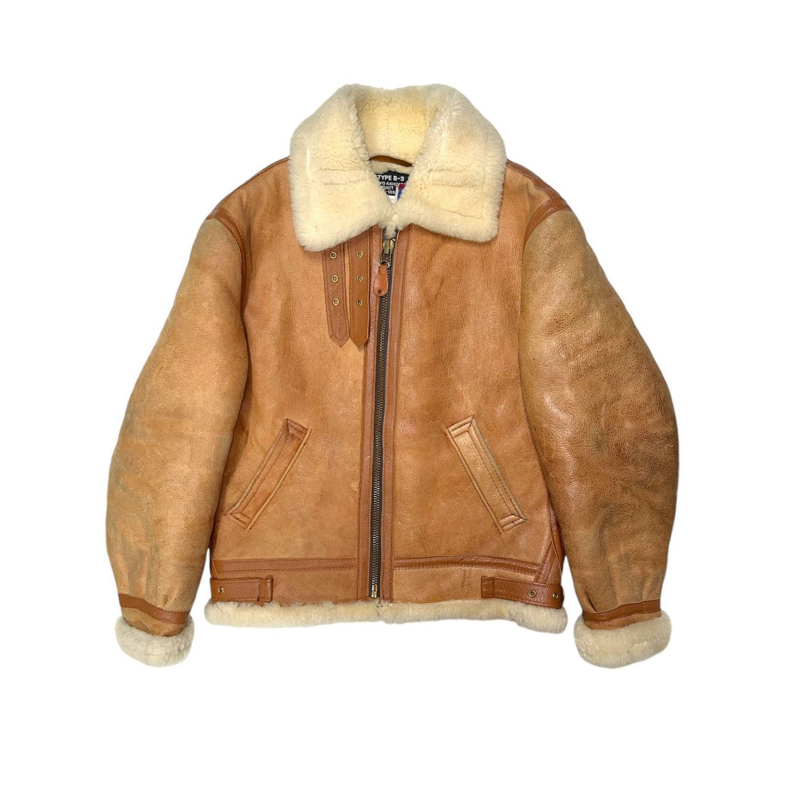 Schott Vintage Schott Type B-3 1986 USA Made Leather Flight Jacket ...