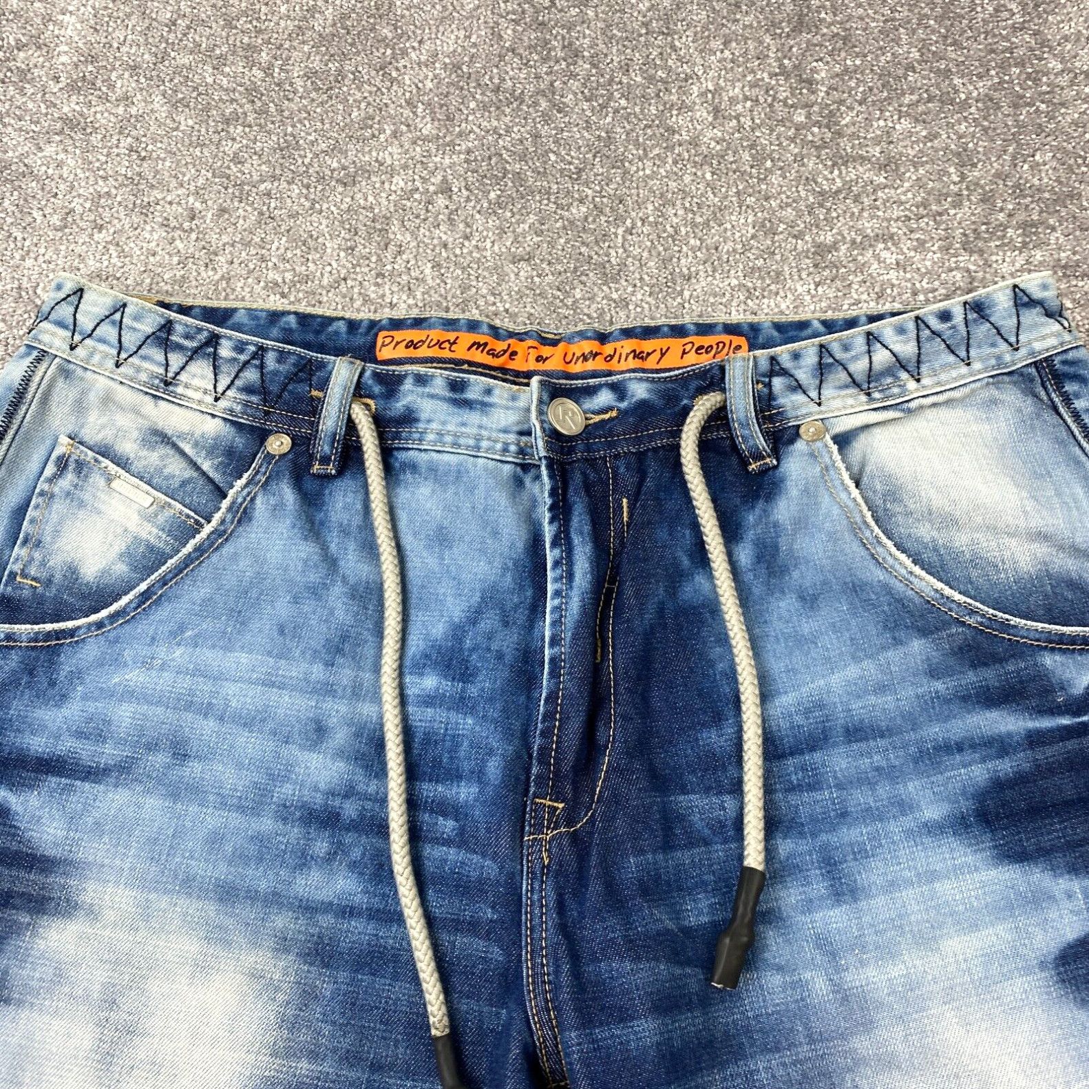 Vintage Radius Straight Leg Jeans Men's 40 Blue Acid Wash Denim ...