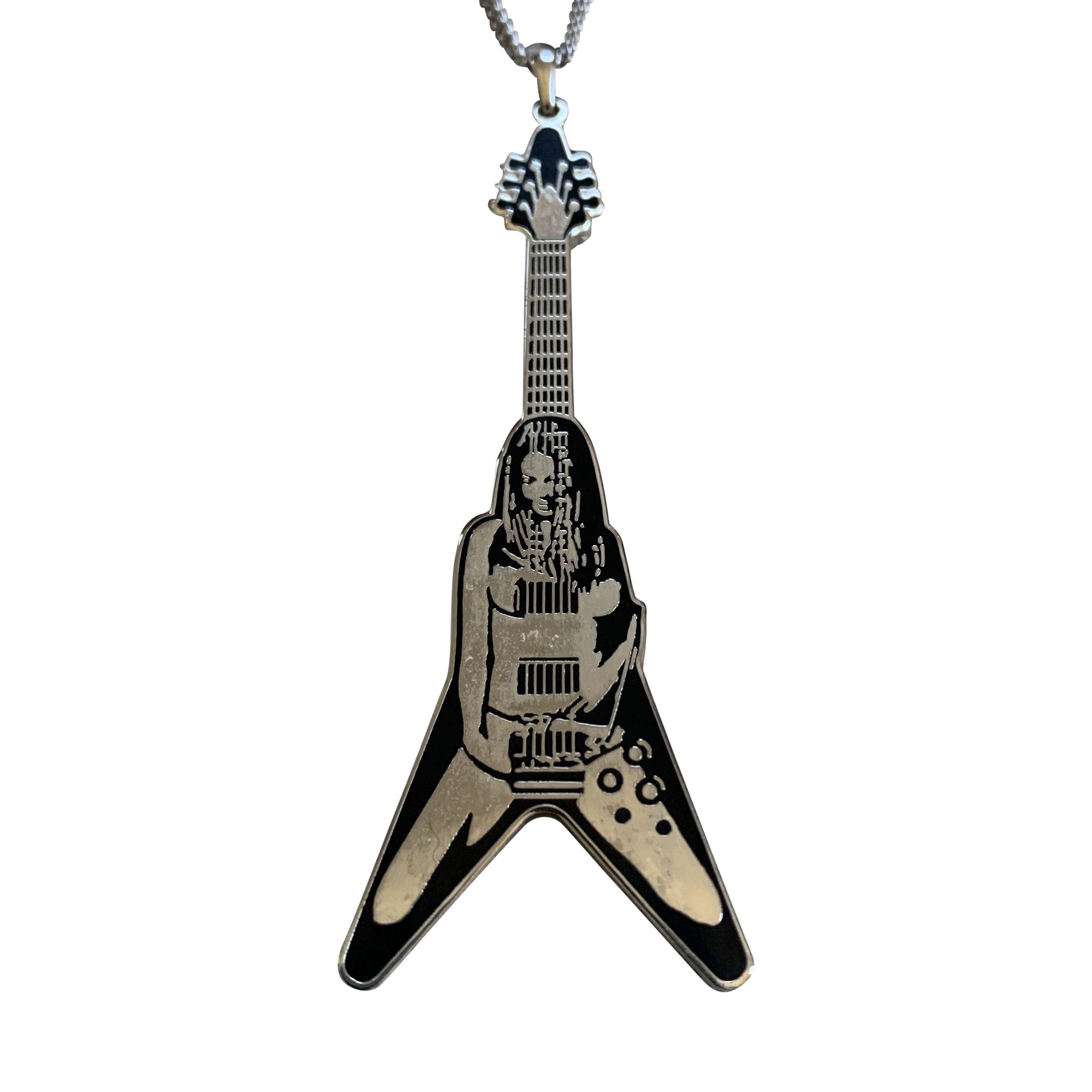 Hysteric Glamour Hysteric Glamour Flying V Guitar Rocker Girl Necklace ...