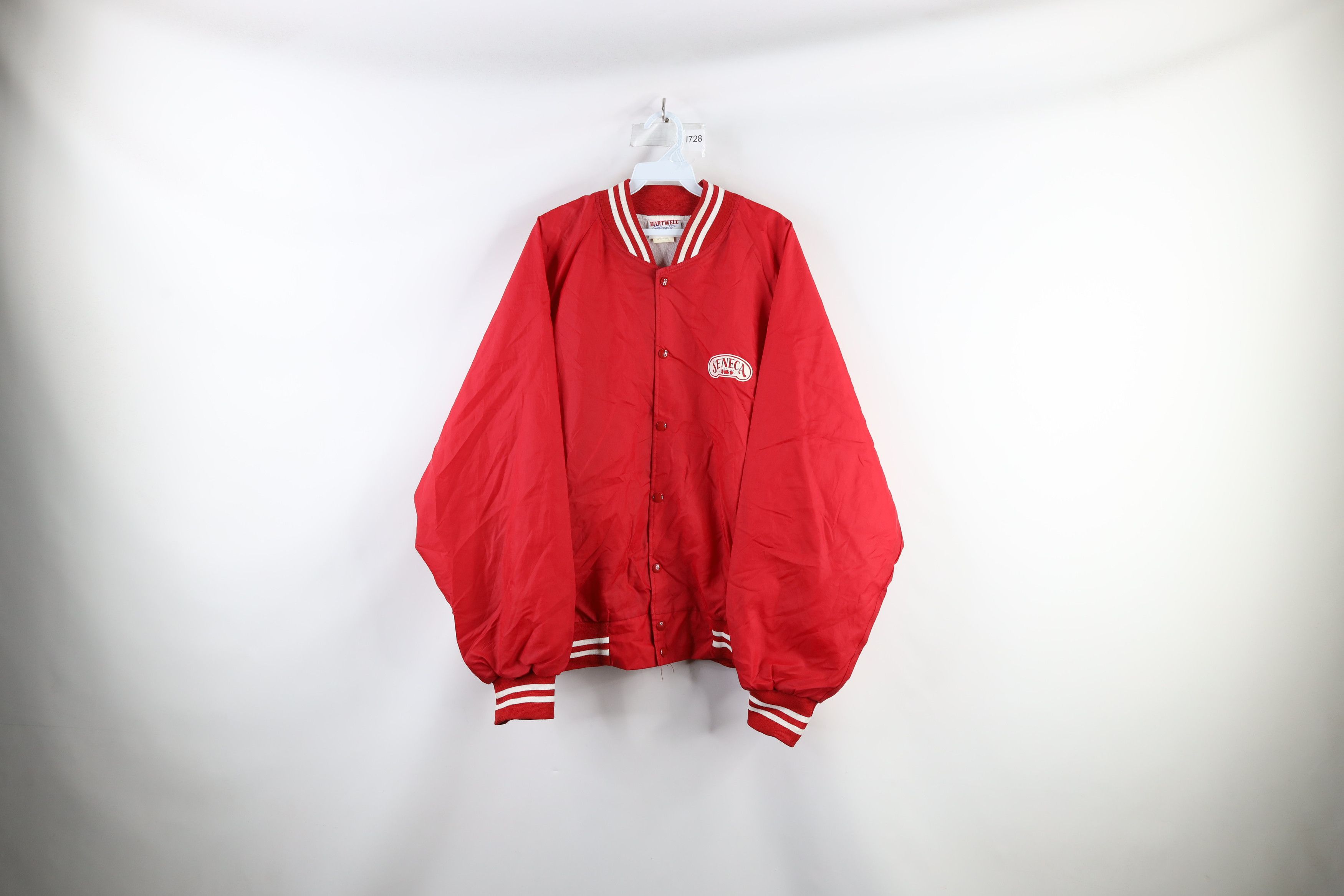Streetwear × Vintage Vintage 90s Streetwear Seneca Apples Satin Bomber ...