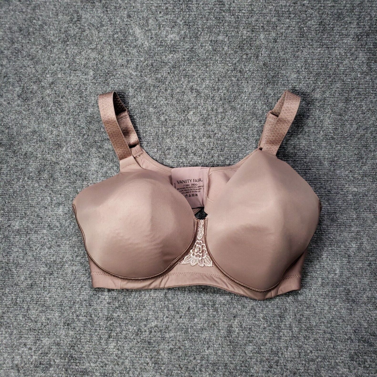 Vintage Vanity Fair Bra Womens 38DD Brown Underwired Full Figure Contour Sexy Lingerie | Grailed