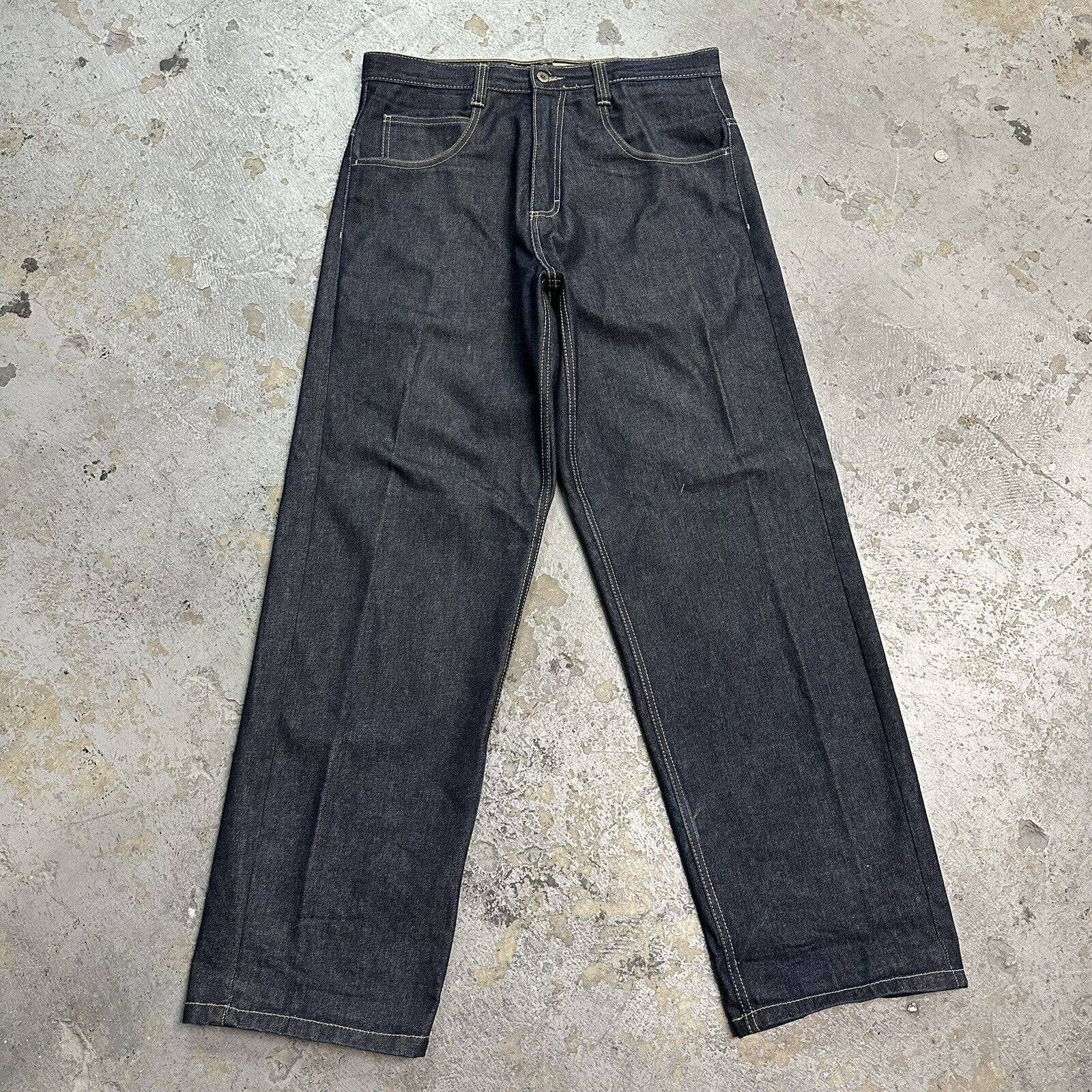 Fubu × Jnco × Southpole Vintage Y2K Southpole Raw Denim Baggy Jeans ...