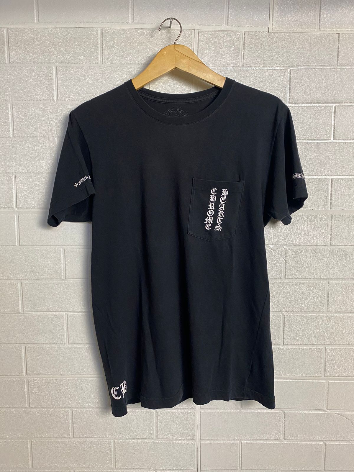 Chrome Hearts Chrome hearts scrool logo tee | Grailed