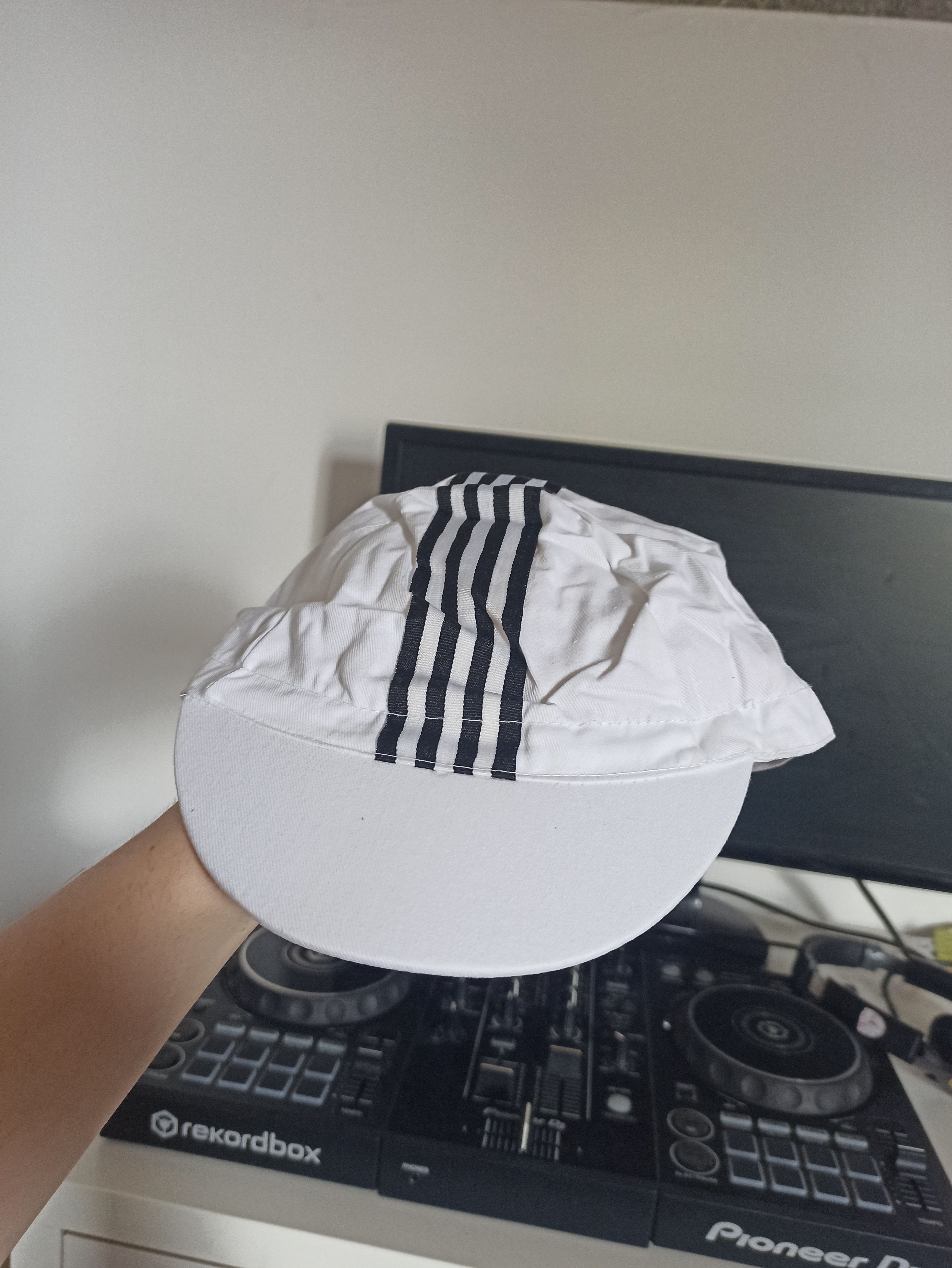 Vintage 4 striped hat das yori style adidas affliction drain swag | Grailed