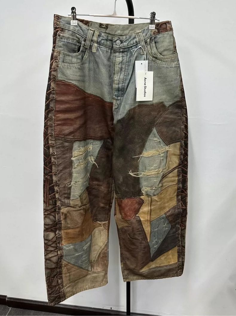 Acne Studios acne studios Trompe l 'oeil inkjet print jeans 2504 ...