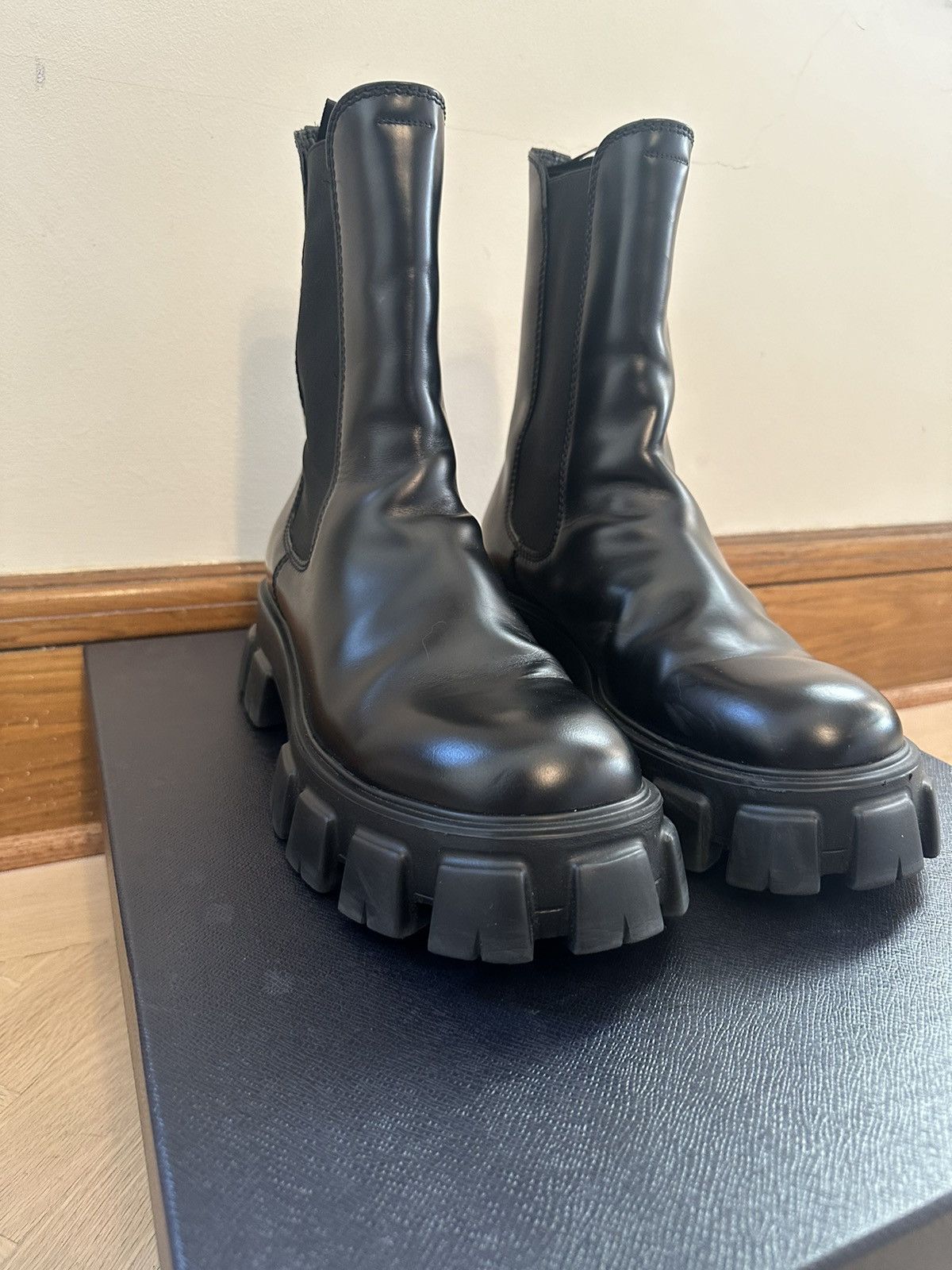 Prada LAST DROP - MONOLITH PRADA ICON BOOTS - GET IT HERE NOW | Grailed