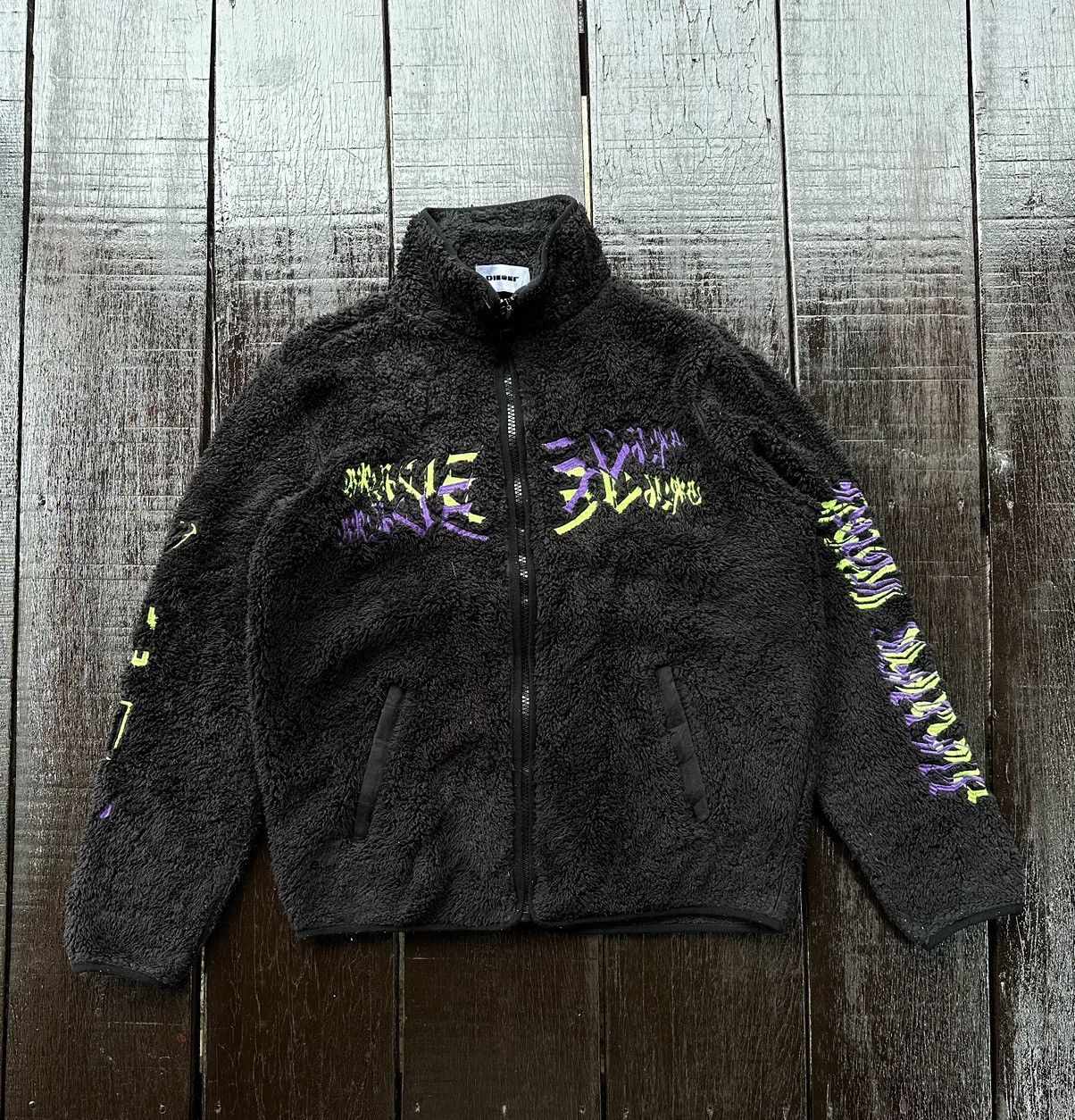 Diesel × Rare × Streetwear Diesel fleece full zipper nice design | Grailed