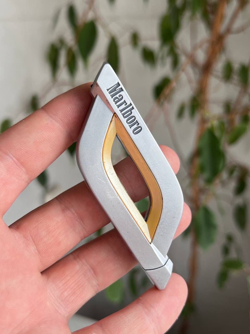 Vintage Y2K ELEGANCE MARLBORO GEOMETRIC METAL PUNK ROCK LIGHTER | Grailed